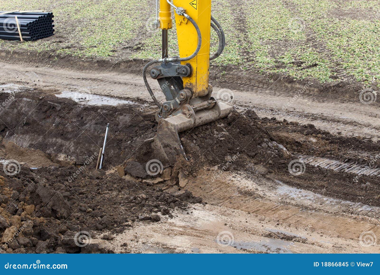 Soil Compactor Construction Stock Image - Image of duty, mechanized ...
