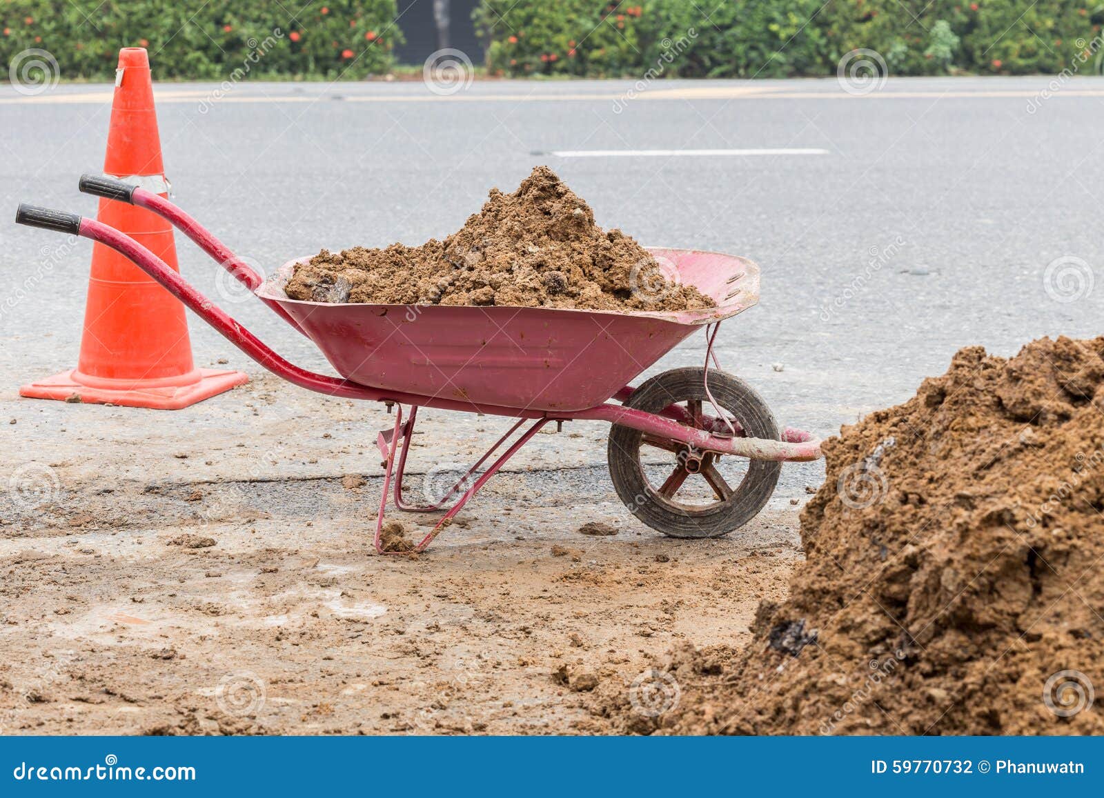 Construction Trolley With Stones Stock Image | CartoonDealer.com #49823575