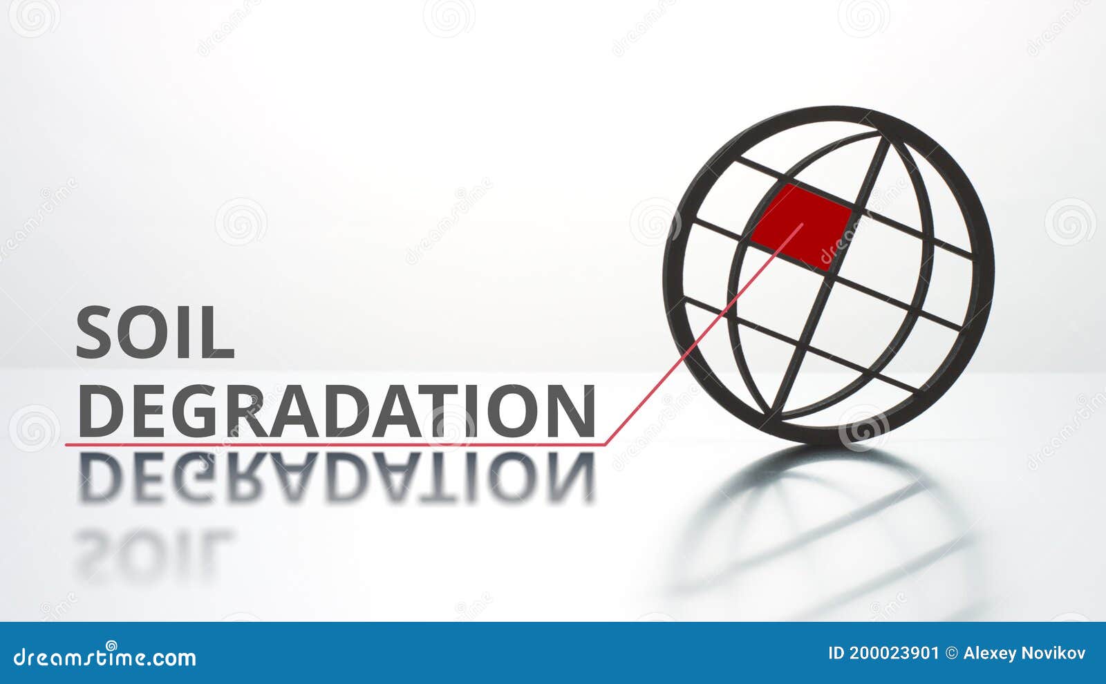Soil Degradation Illustration Concept On White Background Cartoon ...