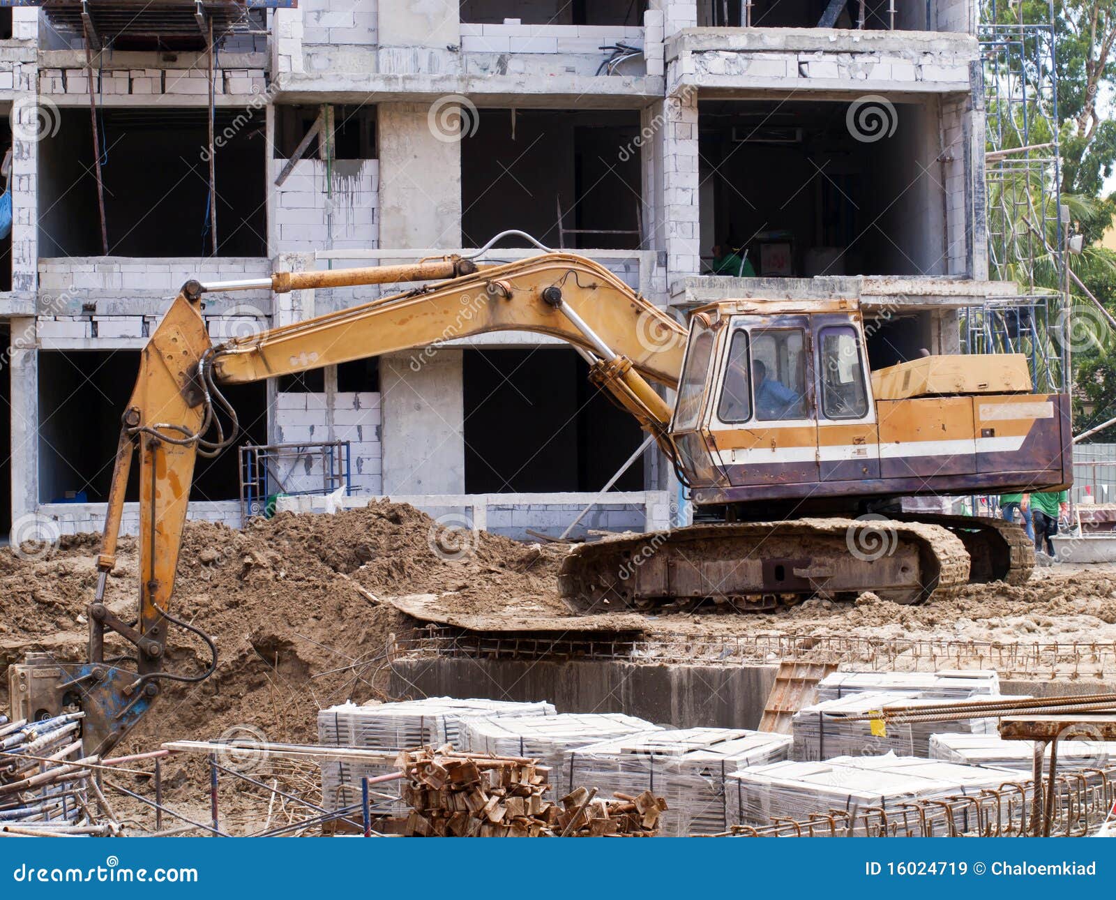 Soil Drilling Operation of the Car. Stock Image - Image of machine ...
