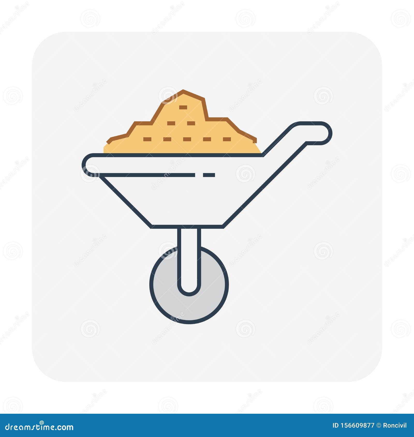 Soil Excavation Icon Vector Illustration | CartoonDealer.com #105637008