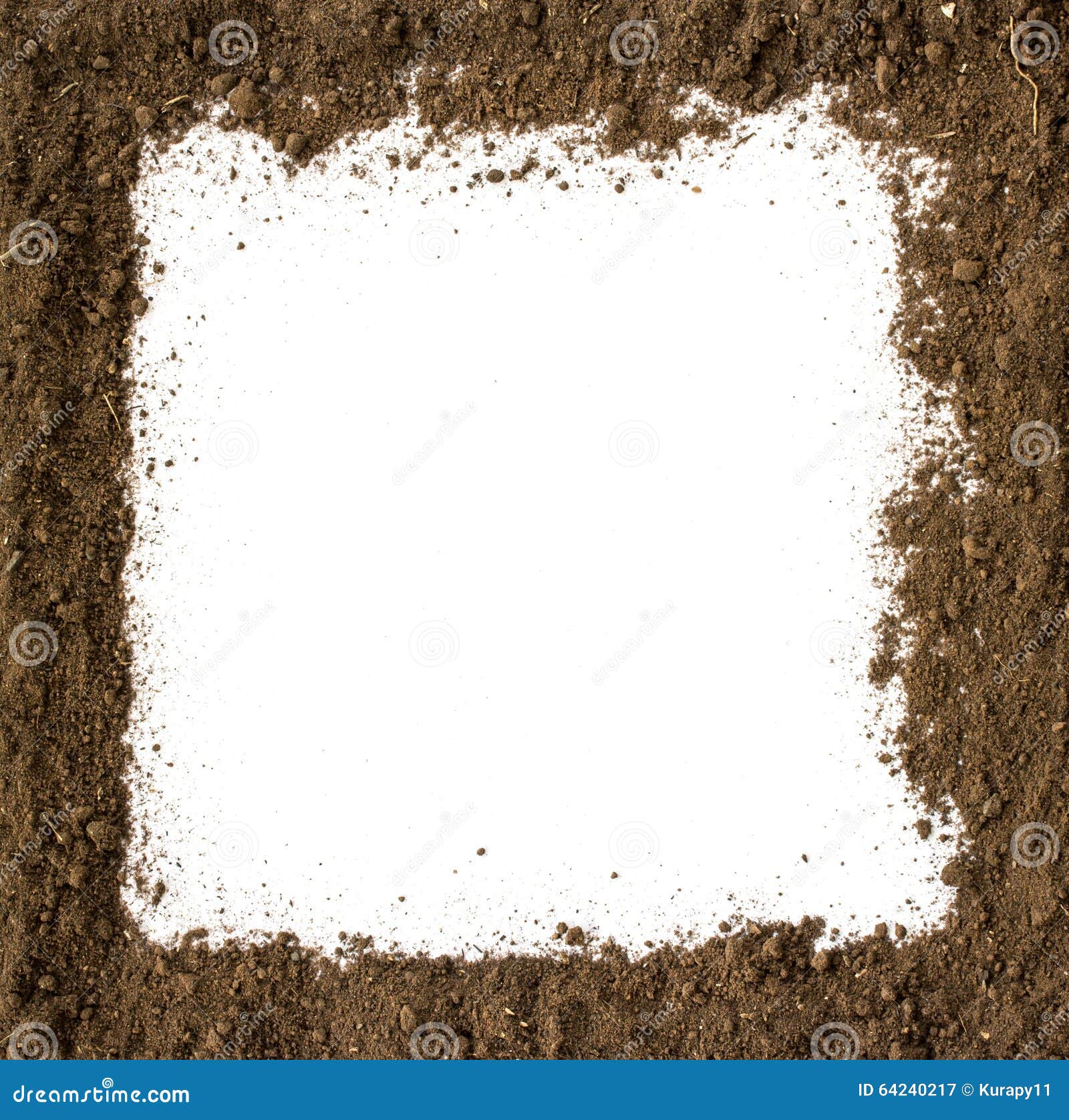 Soil Frame stock image. Image of empty, hill, macro, gardening - 64240217