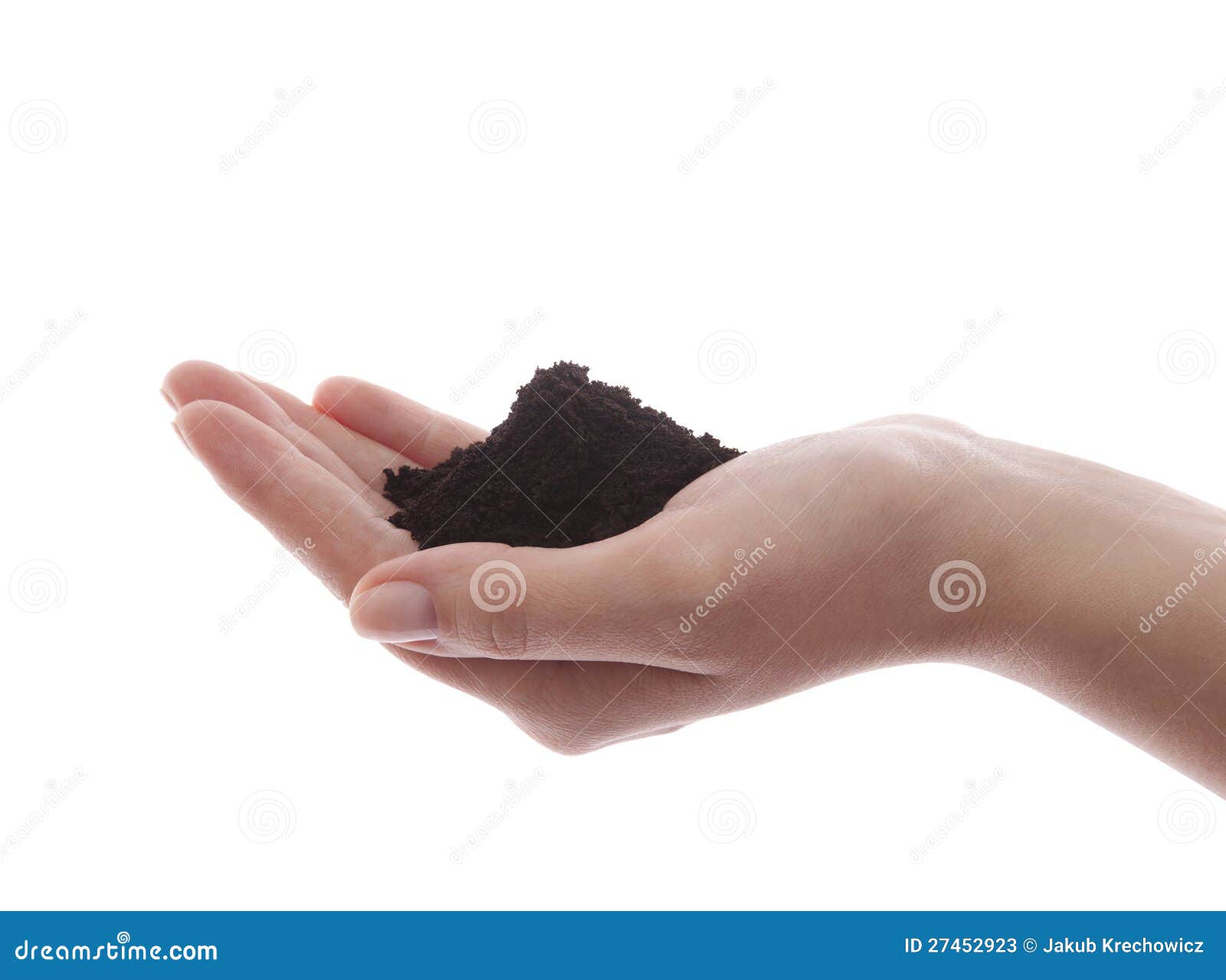 Red Soil Hand Shape On Sand Like Aboriginal Art Style Royalty-Free ...