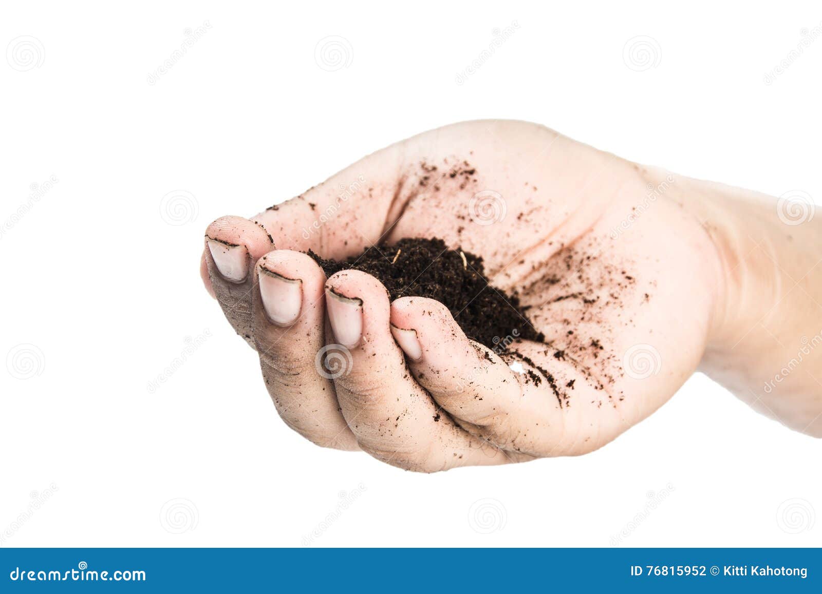 Soil in Hands , Hands Dirty with Clay Stock Photo - Image of growing ...