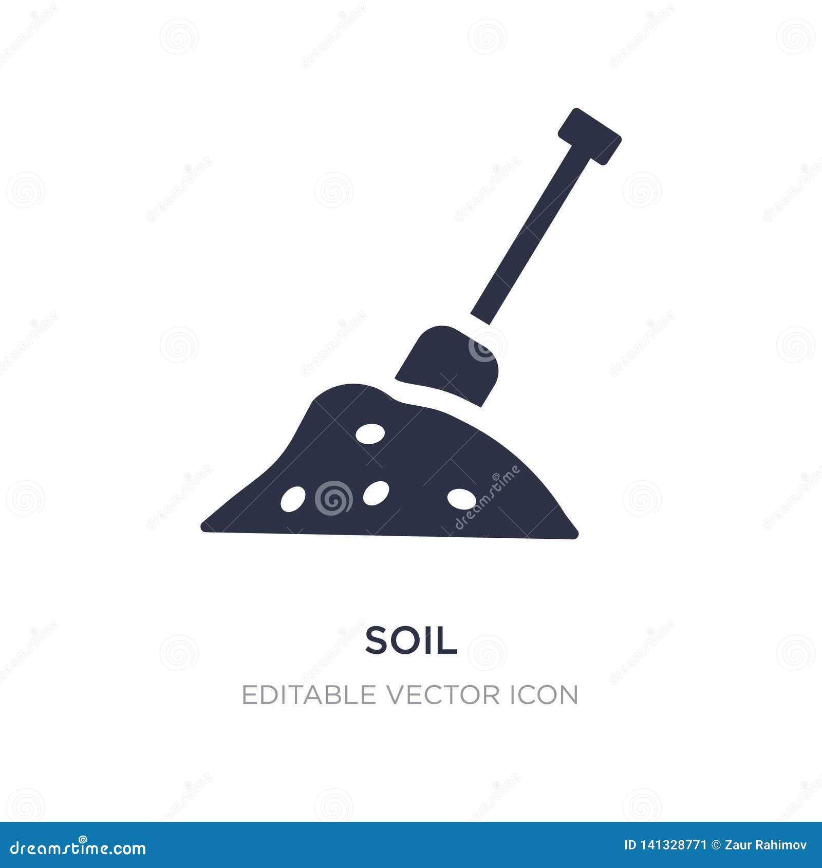 Soil Icon on White Background. Simple Element Illustration from ...