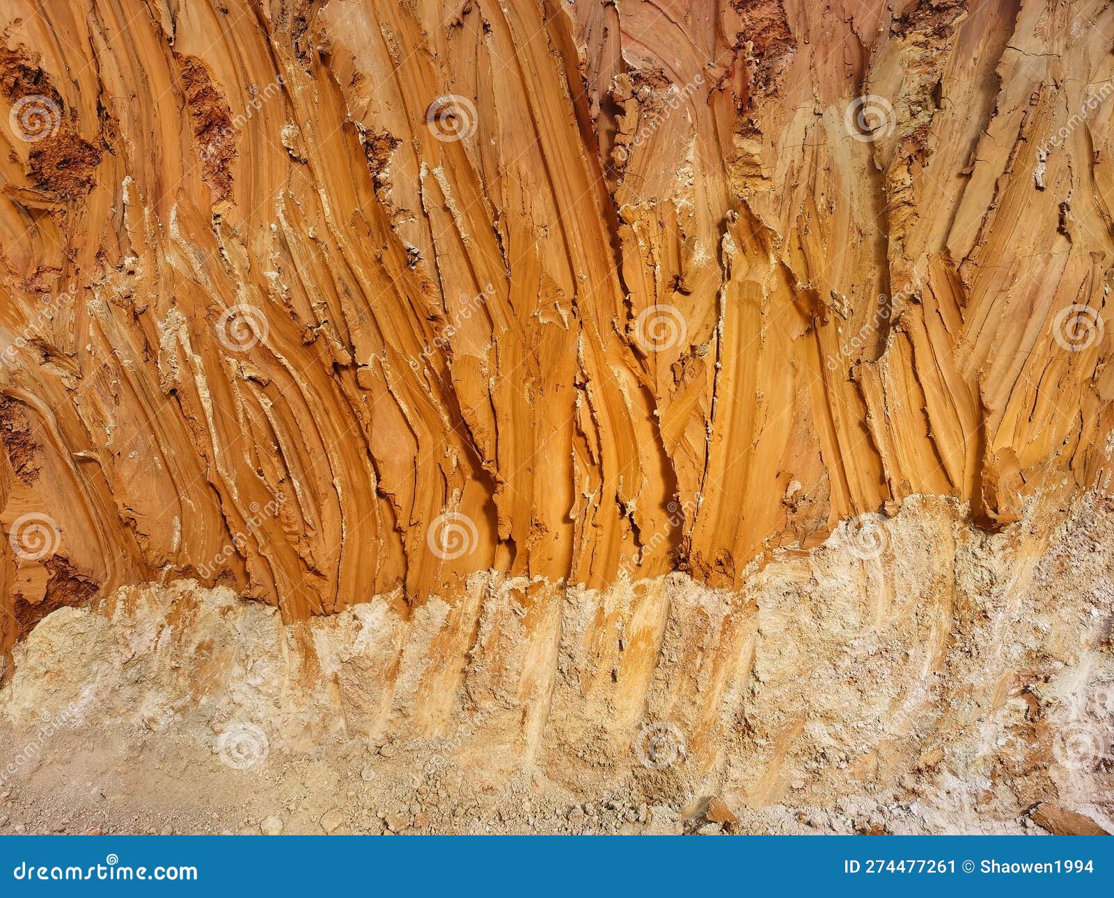 Soil layer texture stock image. Image of plants, orange - 274477261