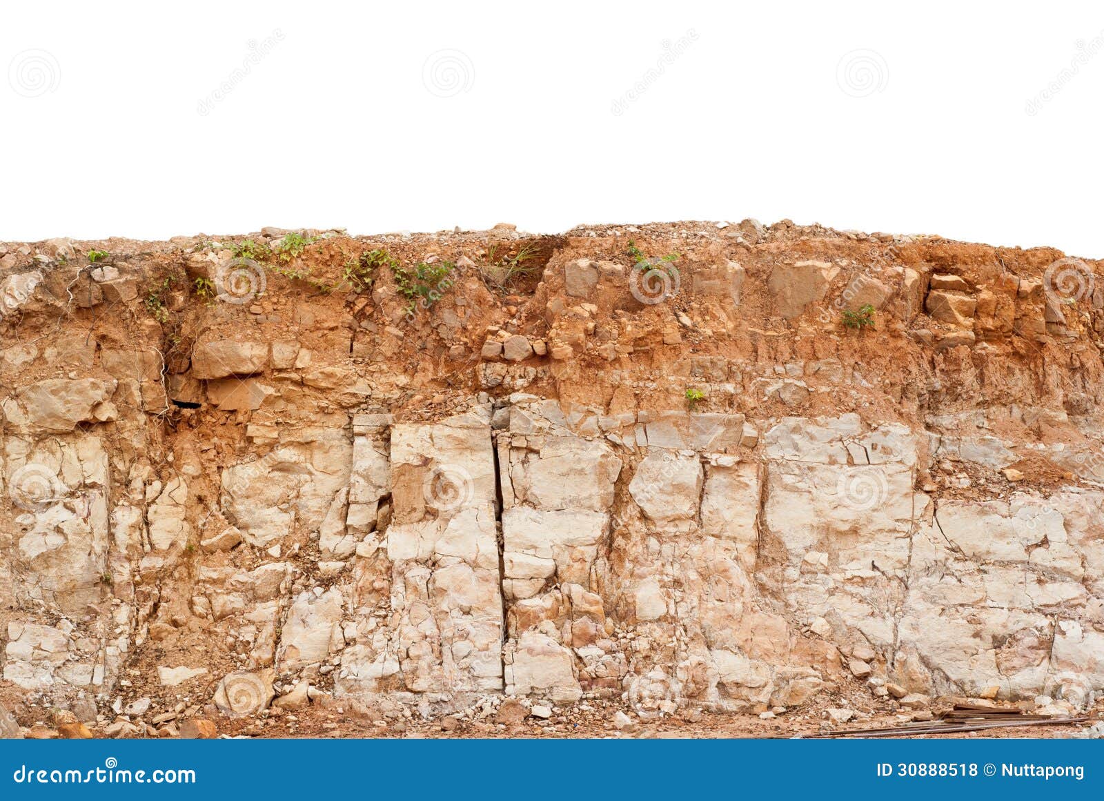 Soil layer stock photo. Image of isolated, paved, ground - 30888518