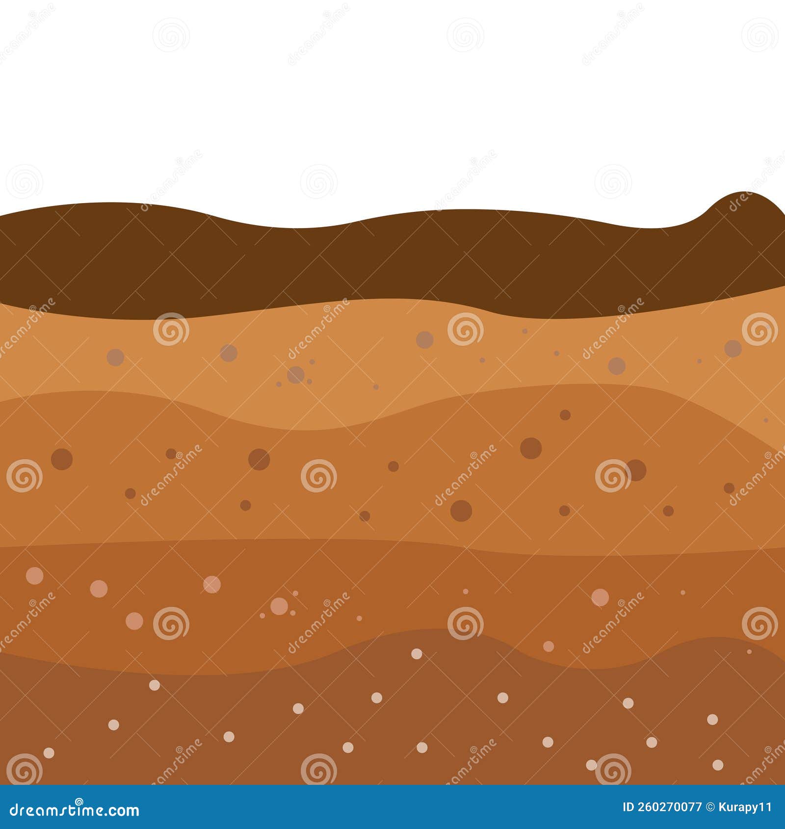 Soil Layer Seamless Texture. Stock Illustration - Illustration of ...