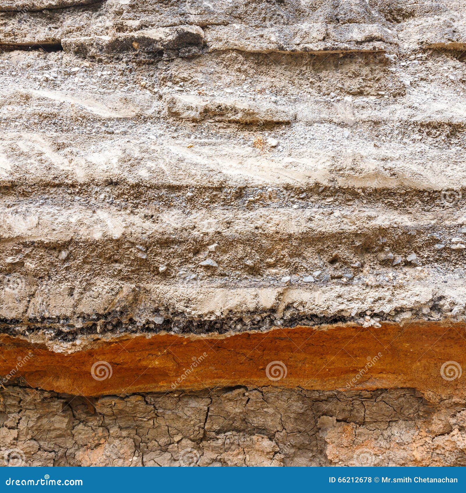 Soil Layers Under Asphalt Road Stock Photo - Image of pattern, rock ...