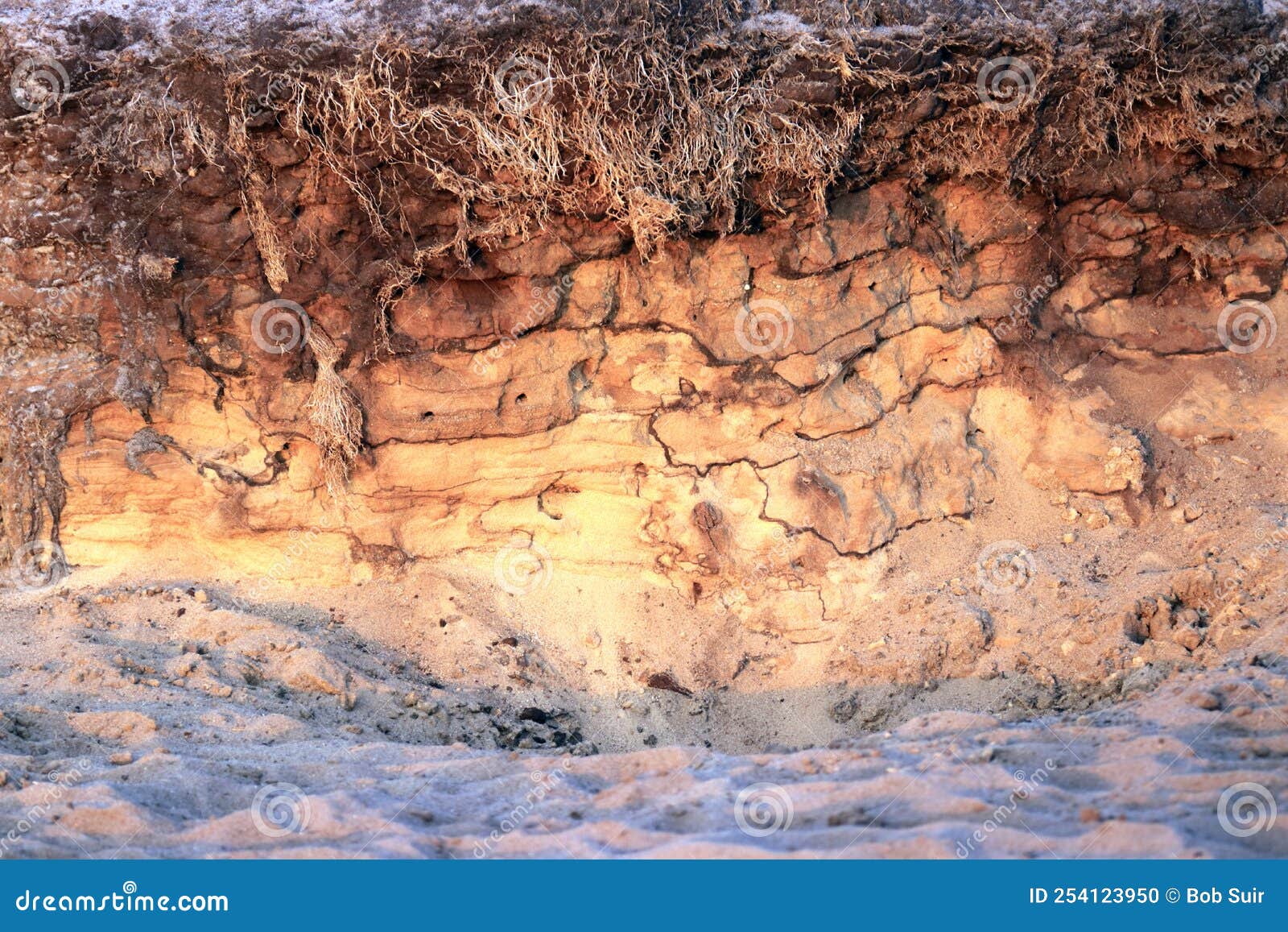 Dry Soil Layers Under the Heath Exposing Dryness Stock Photo - Image of ...