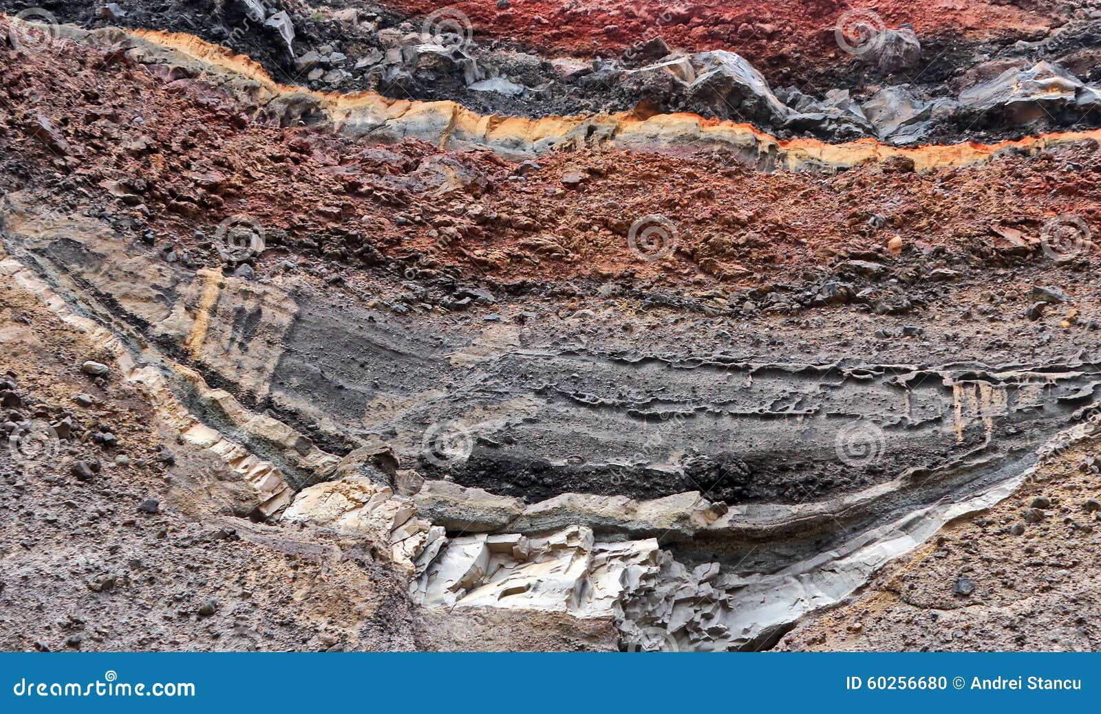 Soil layers stock photo. Image of sand, environment, geology - 60256680