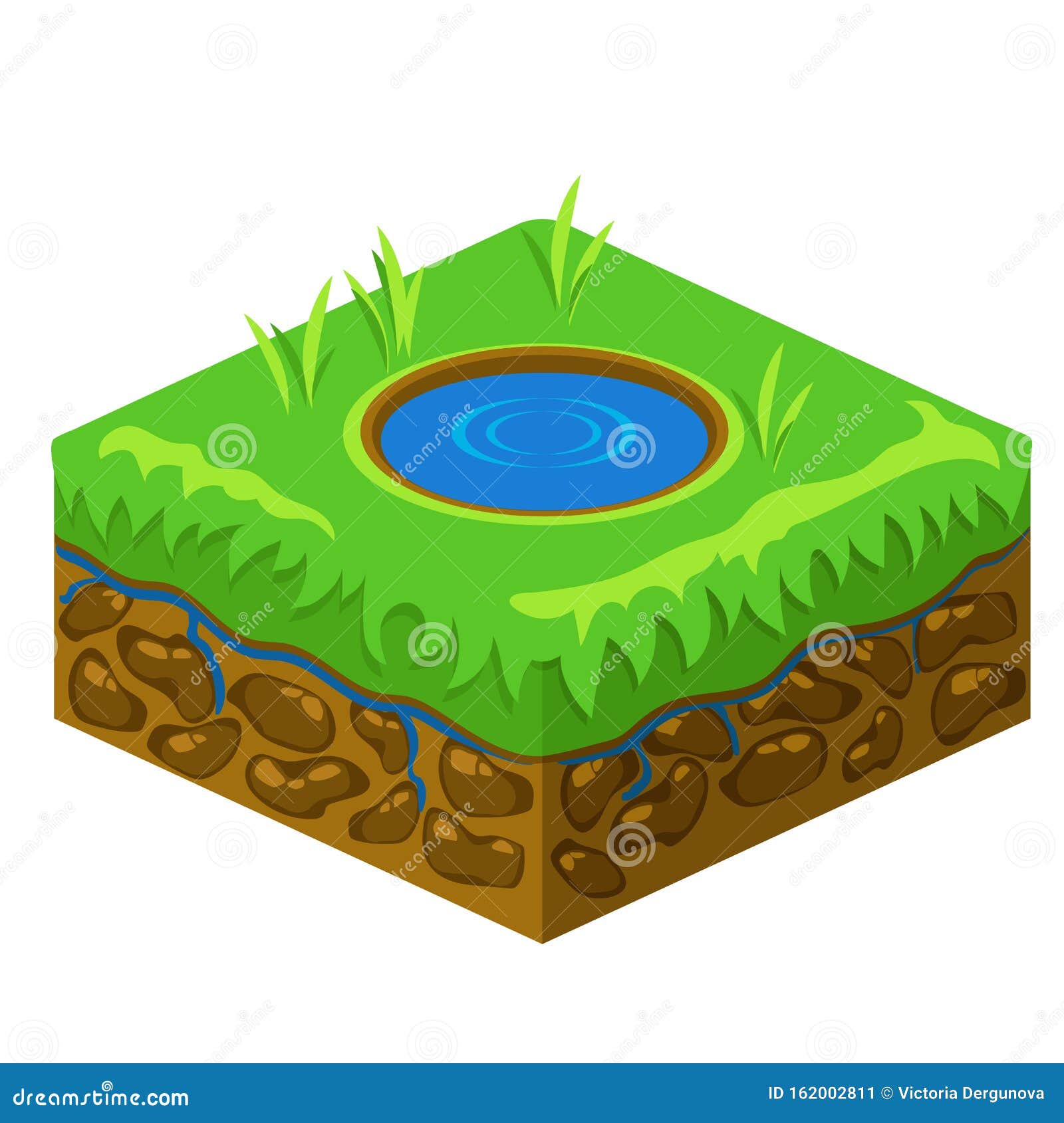 Soil Layers Vector Isometric Image Stock Vector - Illustration of ...