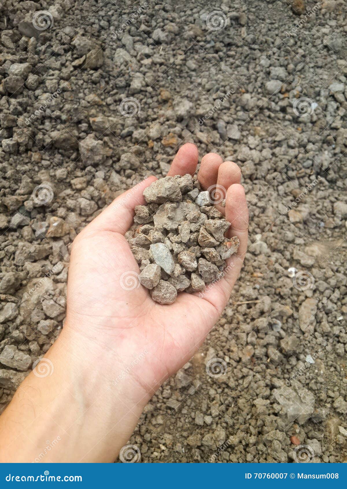 Soil on man hand stock image. Image of agriculture, nature - 70760007