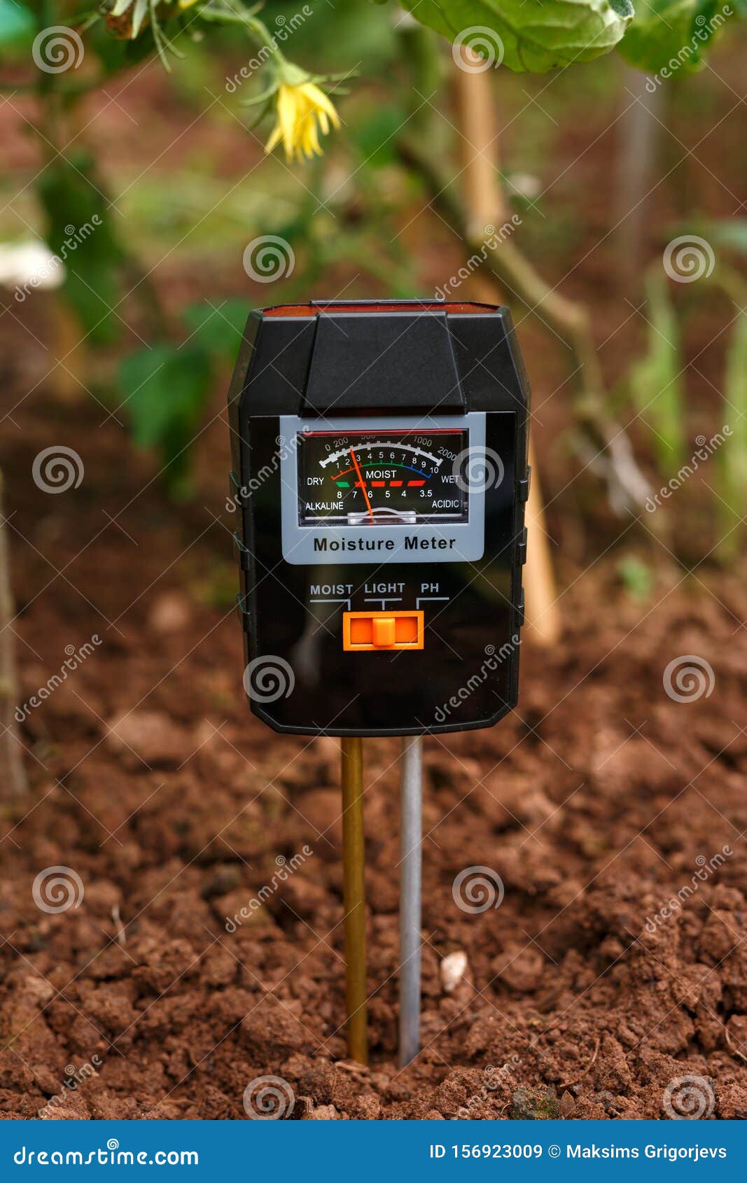 Soil Meter, Tester for Measuring PH, Light and Moisture at Field Stock ...