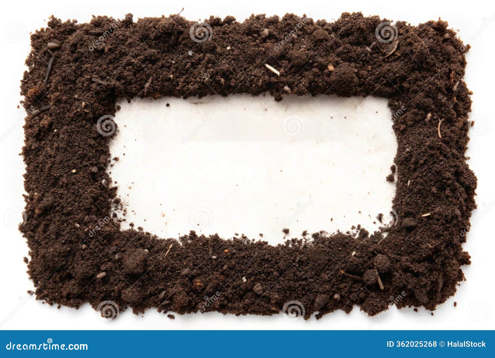 Soil Patch Texture Isolated on White Background Stock Illustration ...