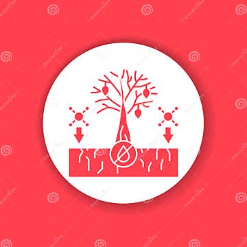 Soil Pollution Black Glyph Icon. Environmental Problems. Sign for Web ...