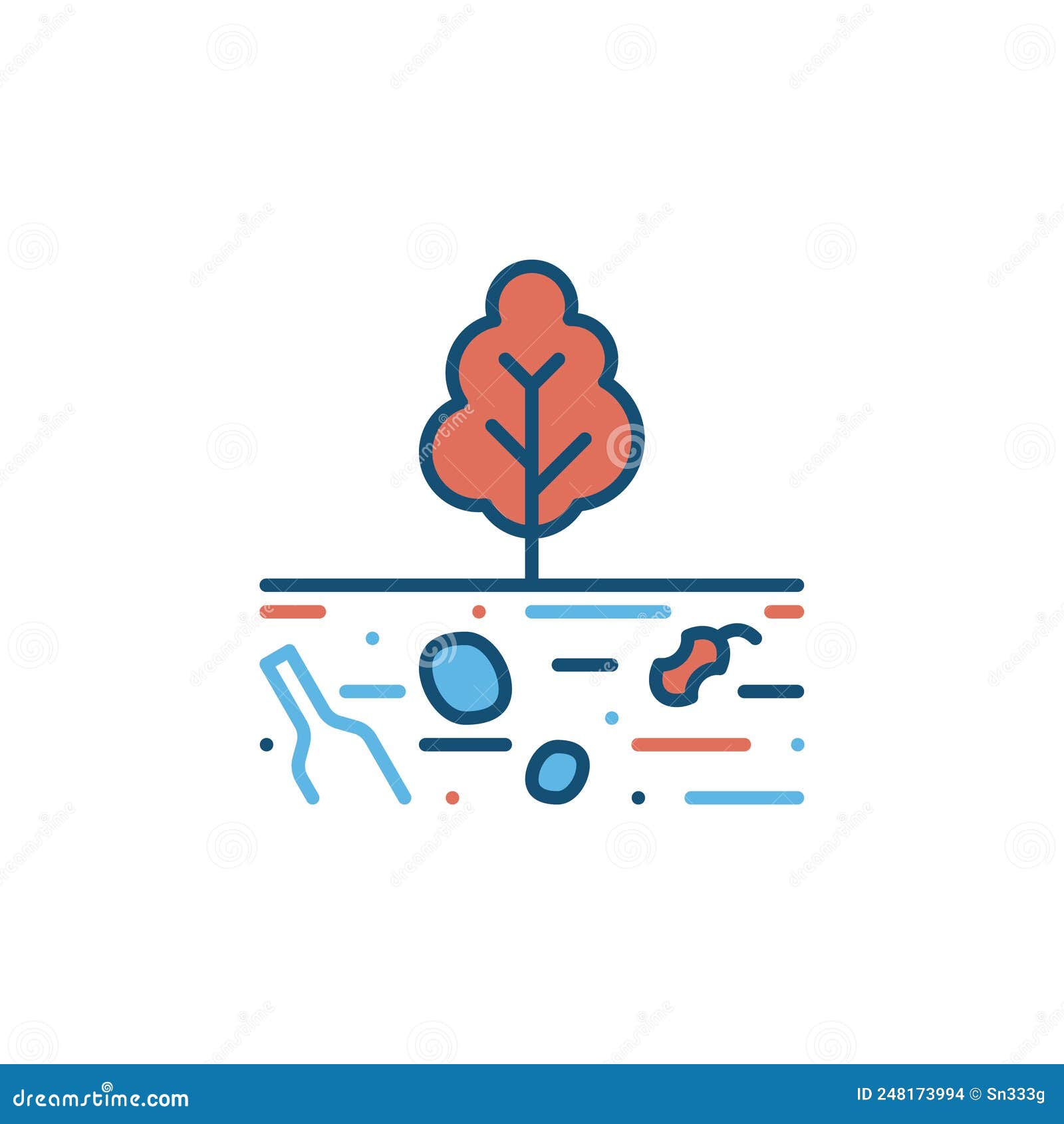Soil Pollution Vector Concept Creative Icon or Sign Stock Vector ...