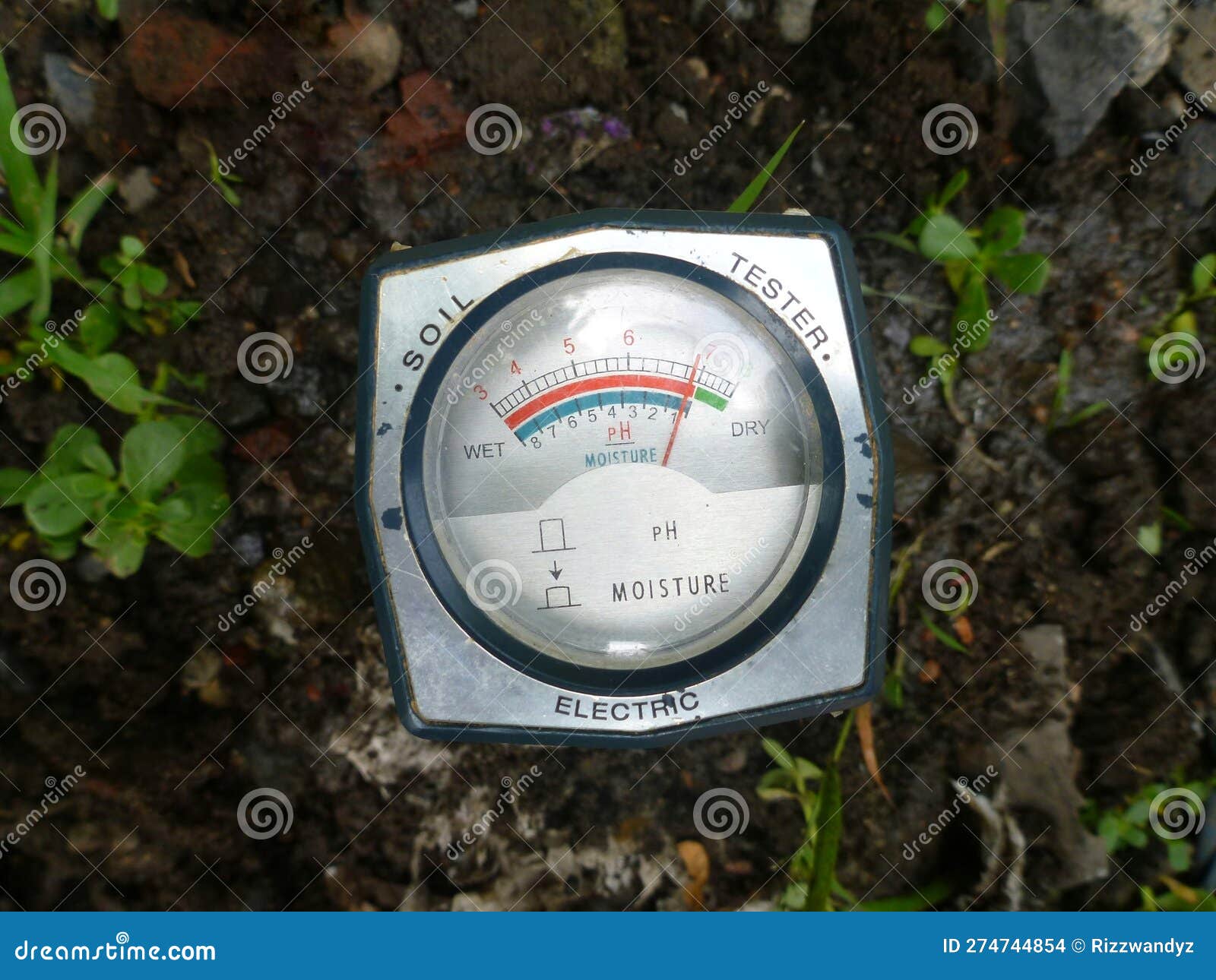 Soil Resistivity Tester on the Ground Stock Photo - Image of soil, iron ...