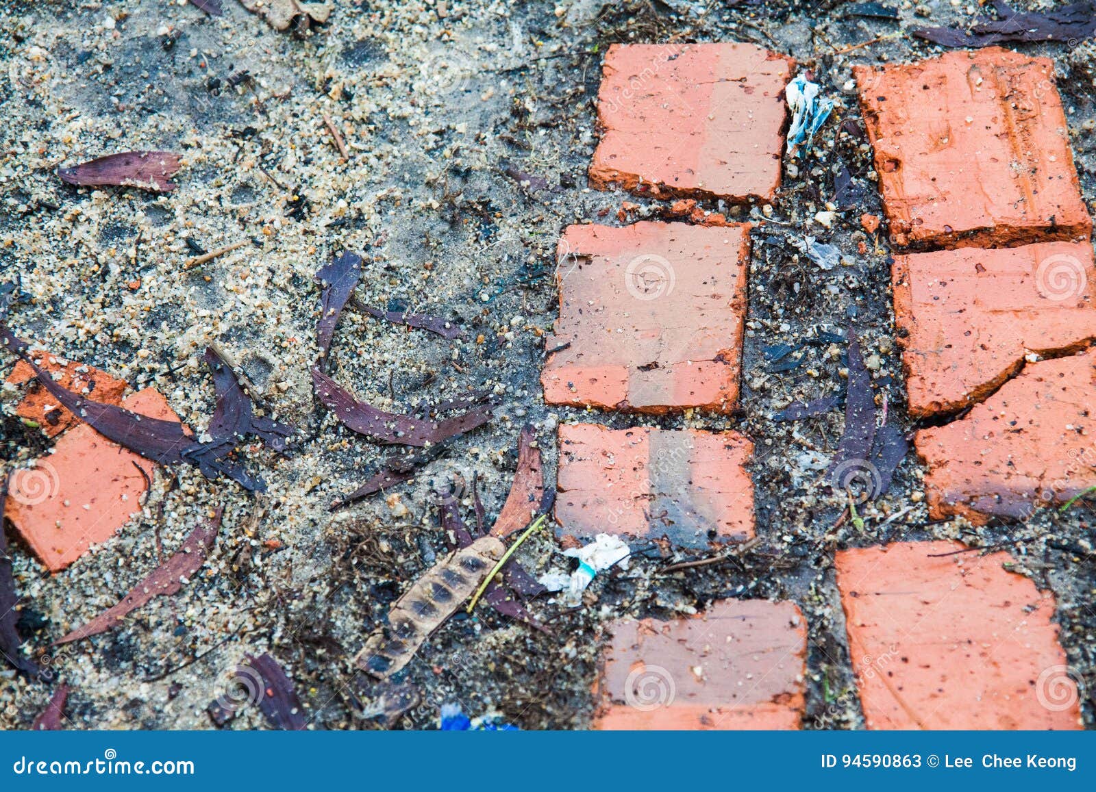 Soil, Rock and Brick Texture for Background Stock Image - Image of ...