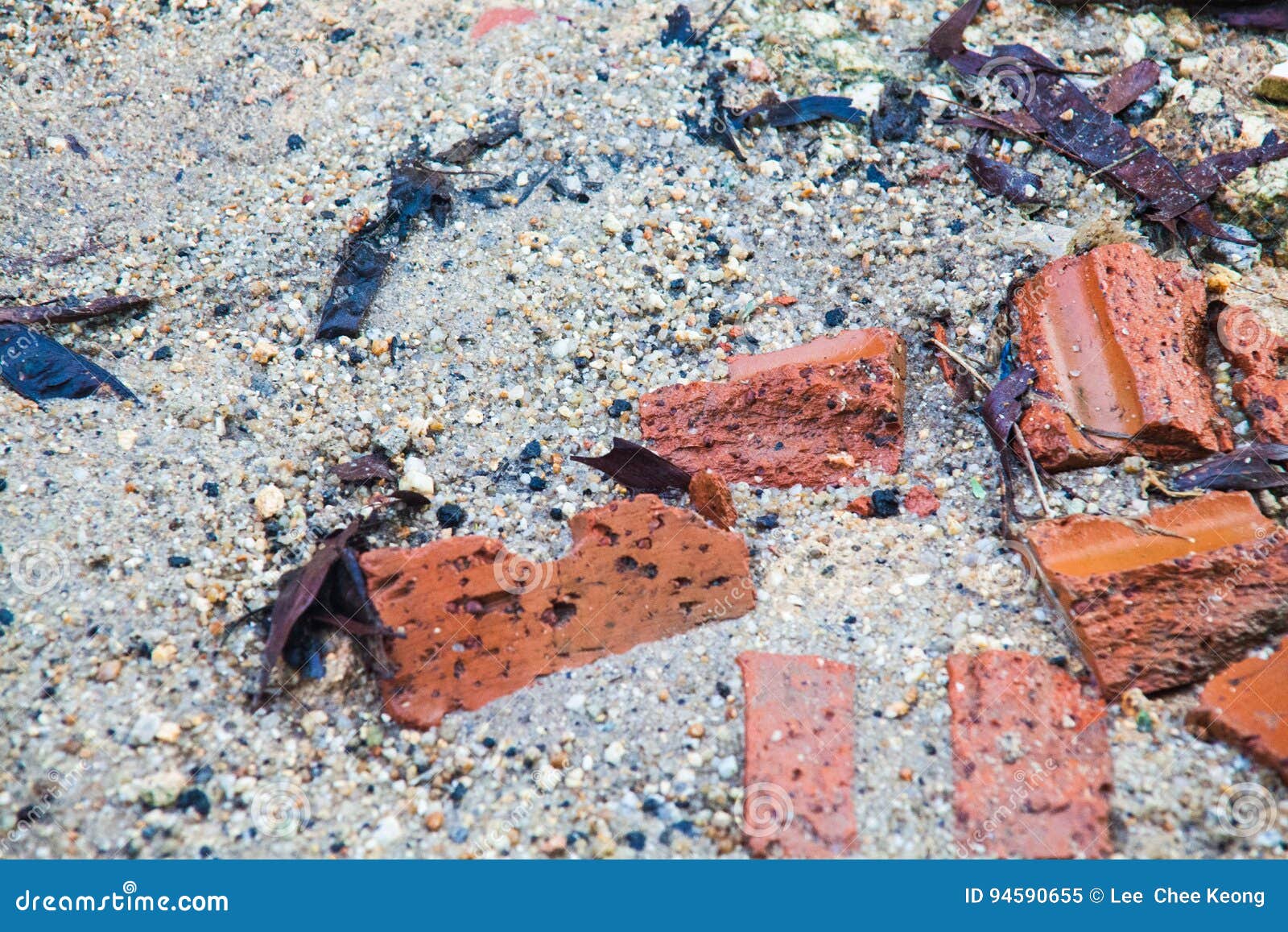 Soil, Rock and Brick Texture for Background Stock Image - Image of ...