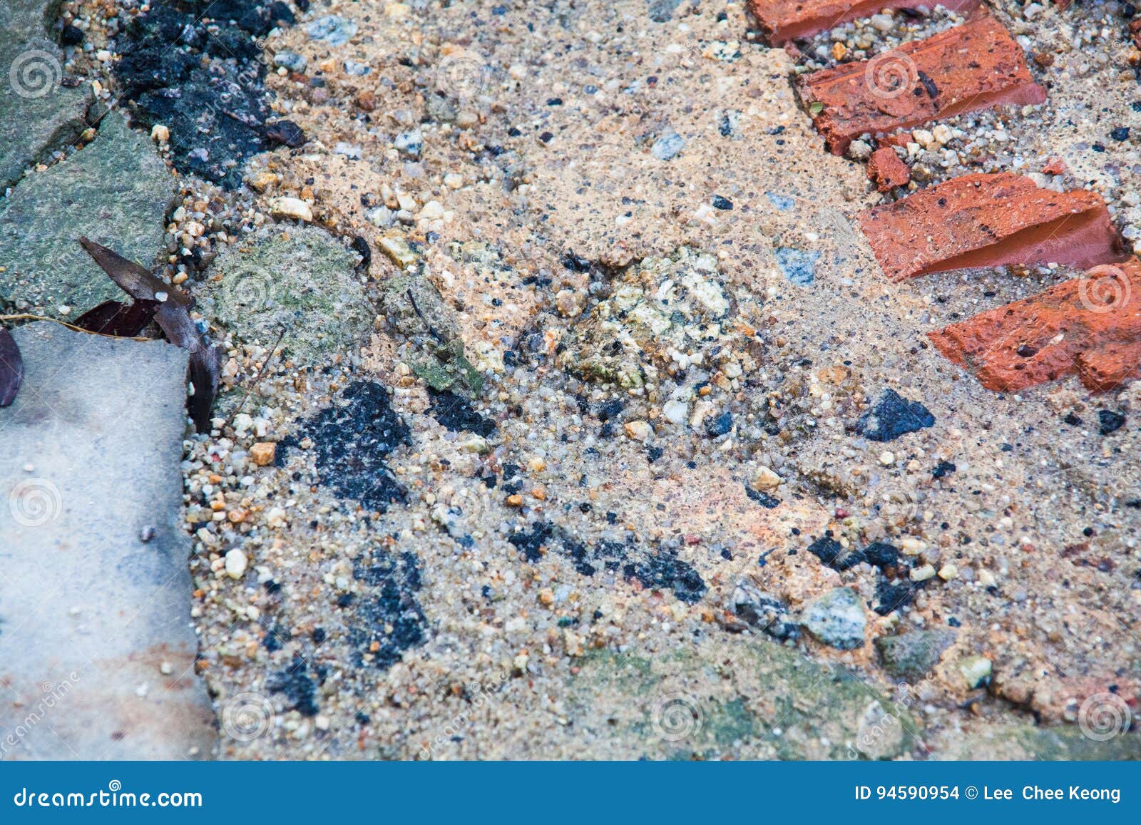 Soil, Rock and Brick Texture for Background Stock Photo - Image of aged ...