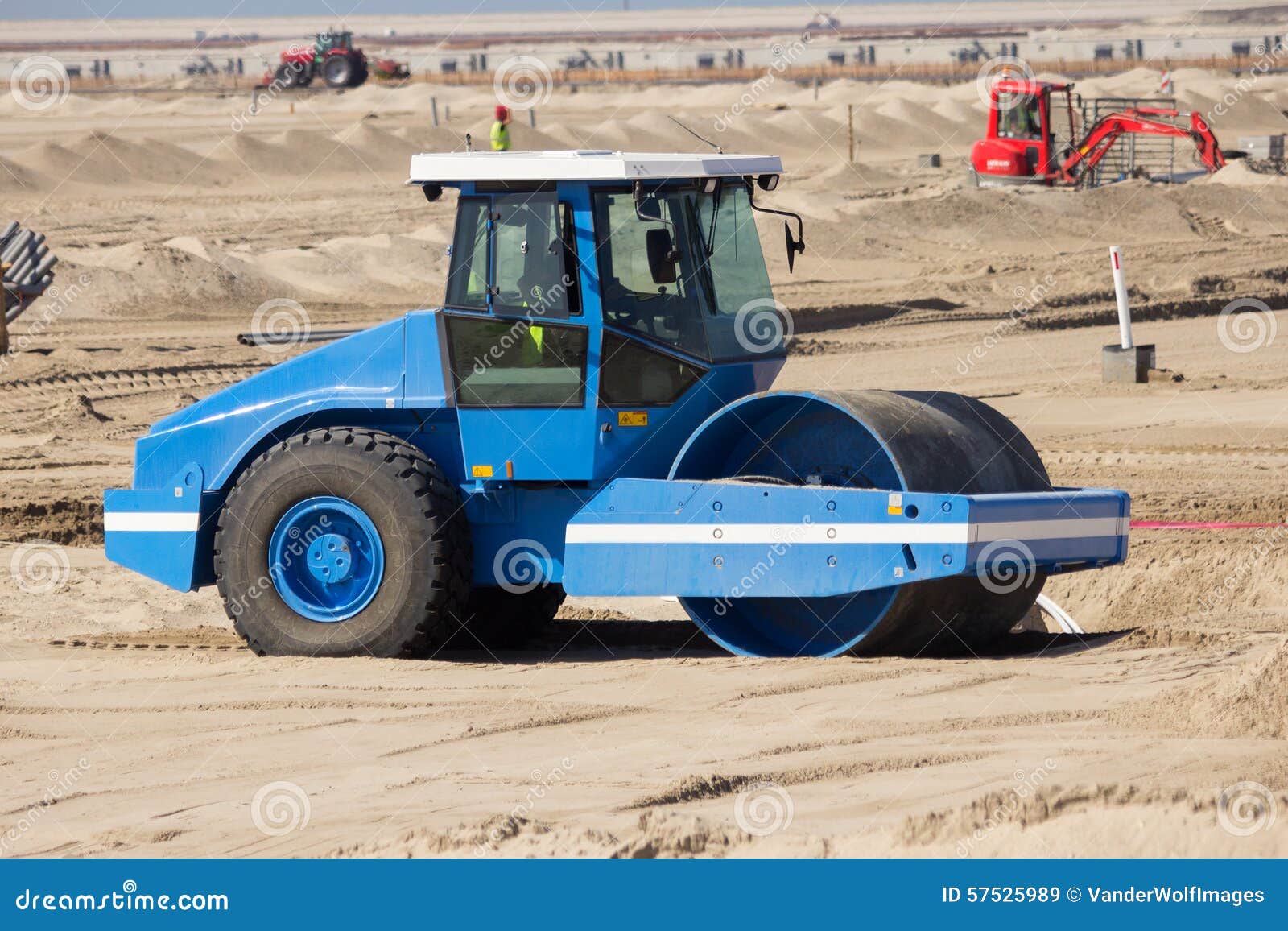 Soil roller stock image. Image of vehicle, equipment - 57525989