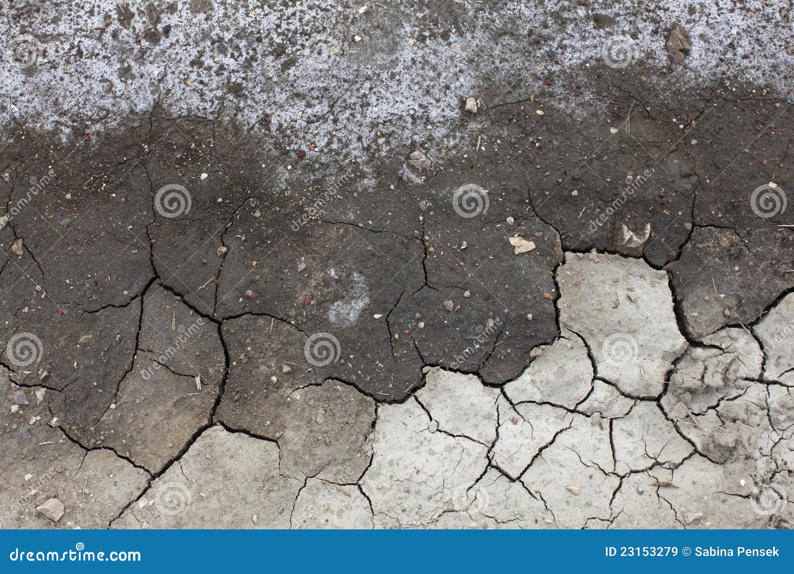 soil salinity degradation, cracked ground Coloso