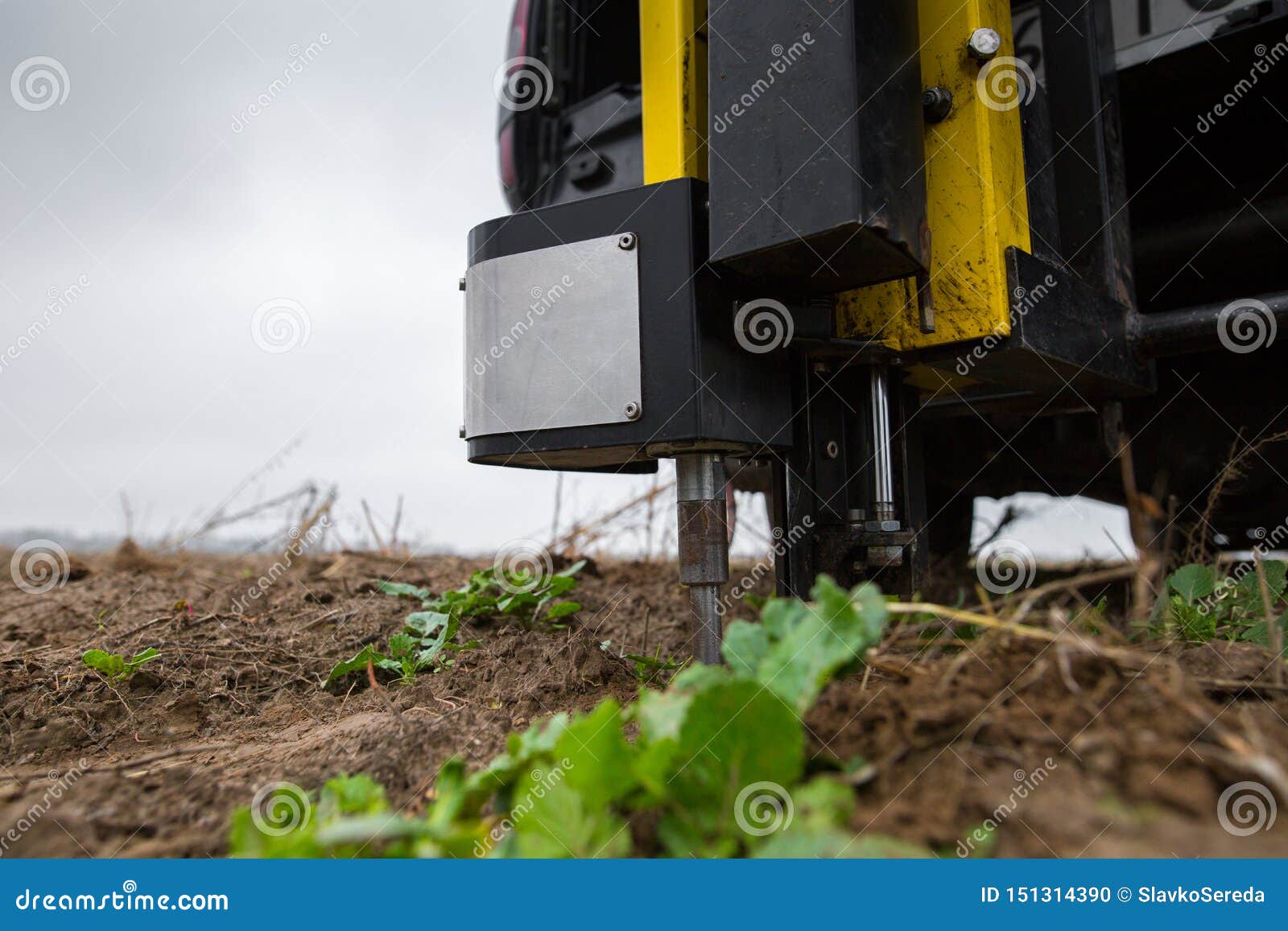 Soil Sampling. Automated Probe for Soil Samples Taking Sample with Soil ...