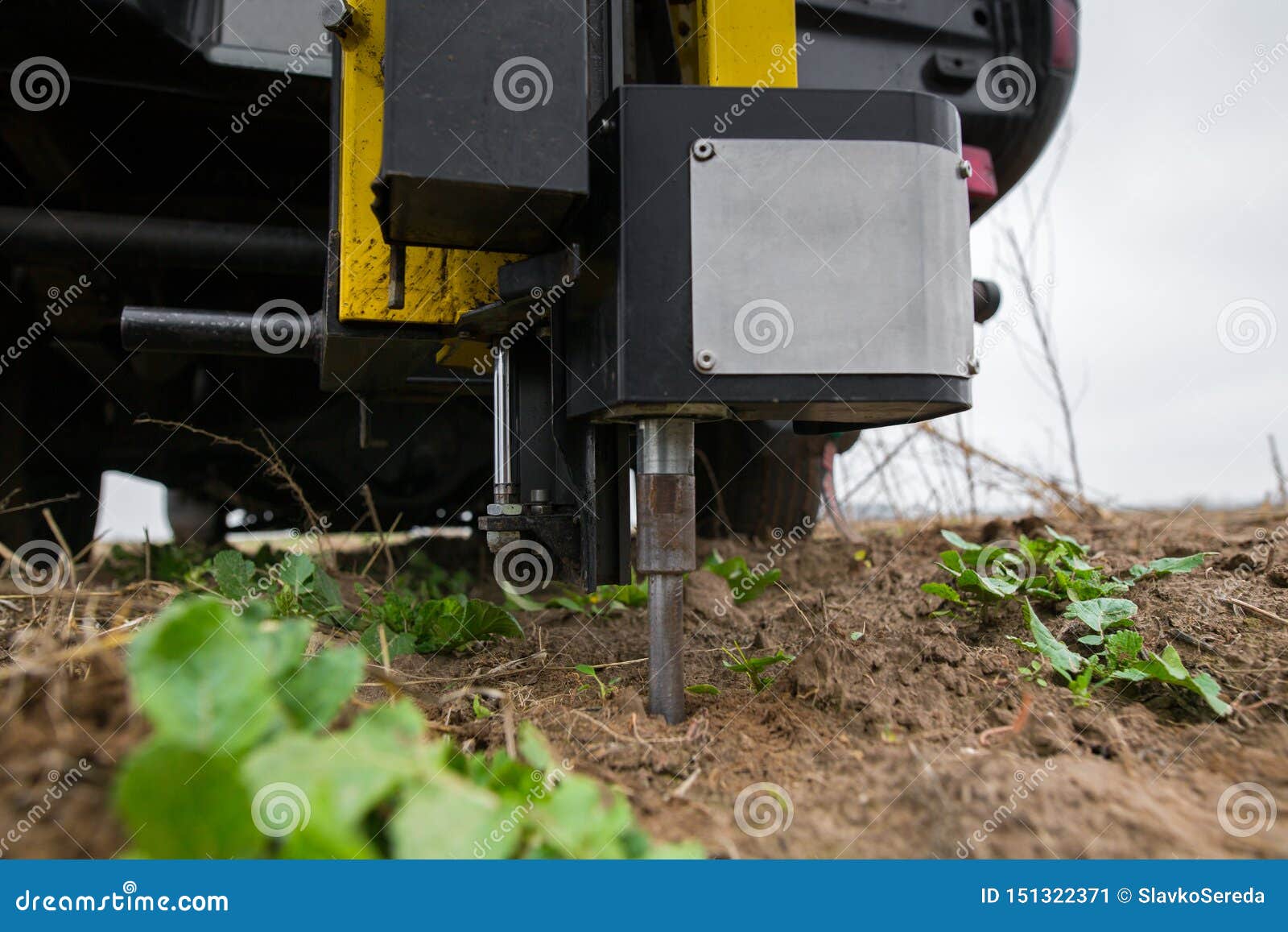 Soil Sampling. Automated Probe for Soil Samples Taking Sample with Soil ...