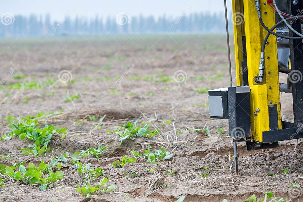 Soil Sampling. Automated Probe for Soil Samples Taking Sample with Soil ...