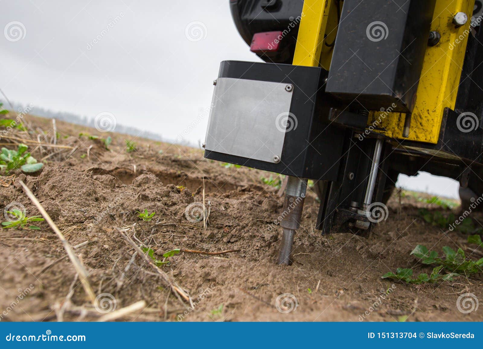 Soil Sampling. Automated Probe for Soil Samples Taking Sample with Soil ...
