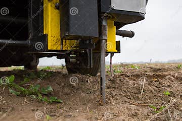 Soil Sampling. Automated Probe for Soil Samples Taking Sample with Soil ...