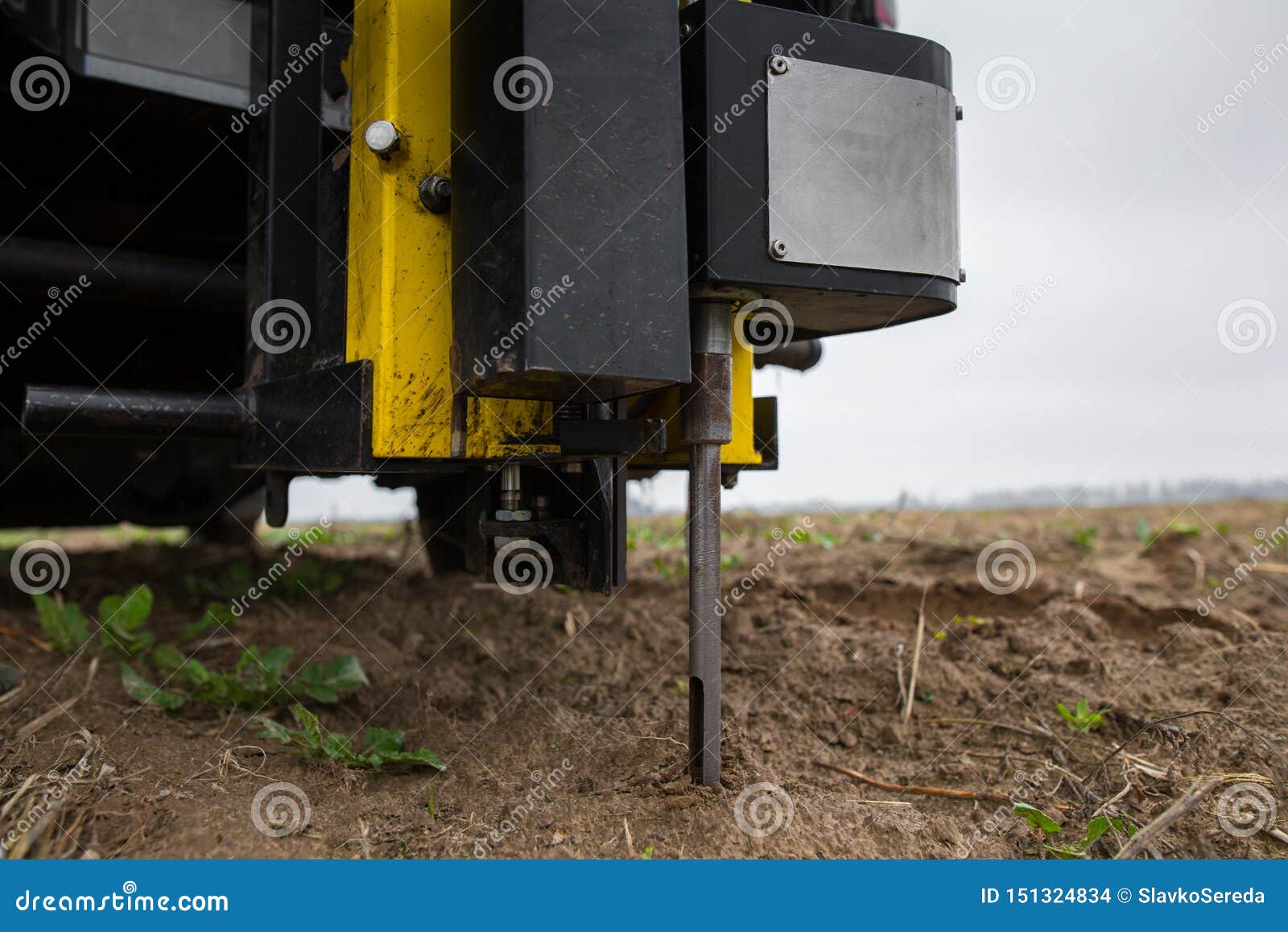 Soil Sampling. Automated Probe for Soil Samples Taking Sample with Soil ...