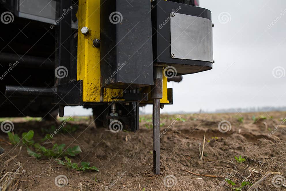 Soil Sampling. Automated Probe for Soil Samples Taking Sample with Soil ...