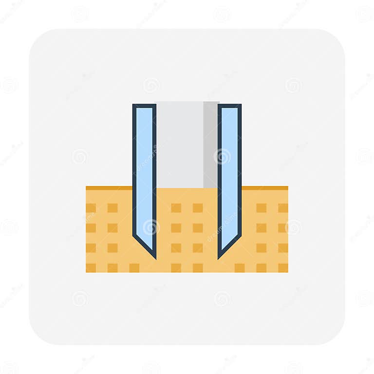 Soil Sampling Collecting, Geotechnical Engineering Vector Icon Stock ...