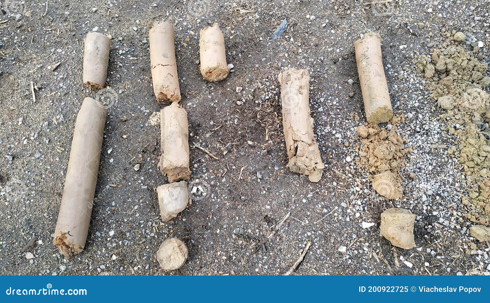 Soil Sampling with Split Spoon Stock Image - Image of disturbed, sample ...