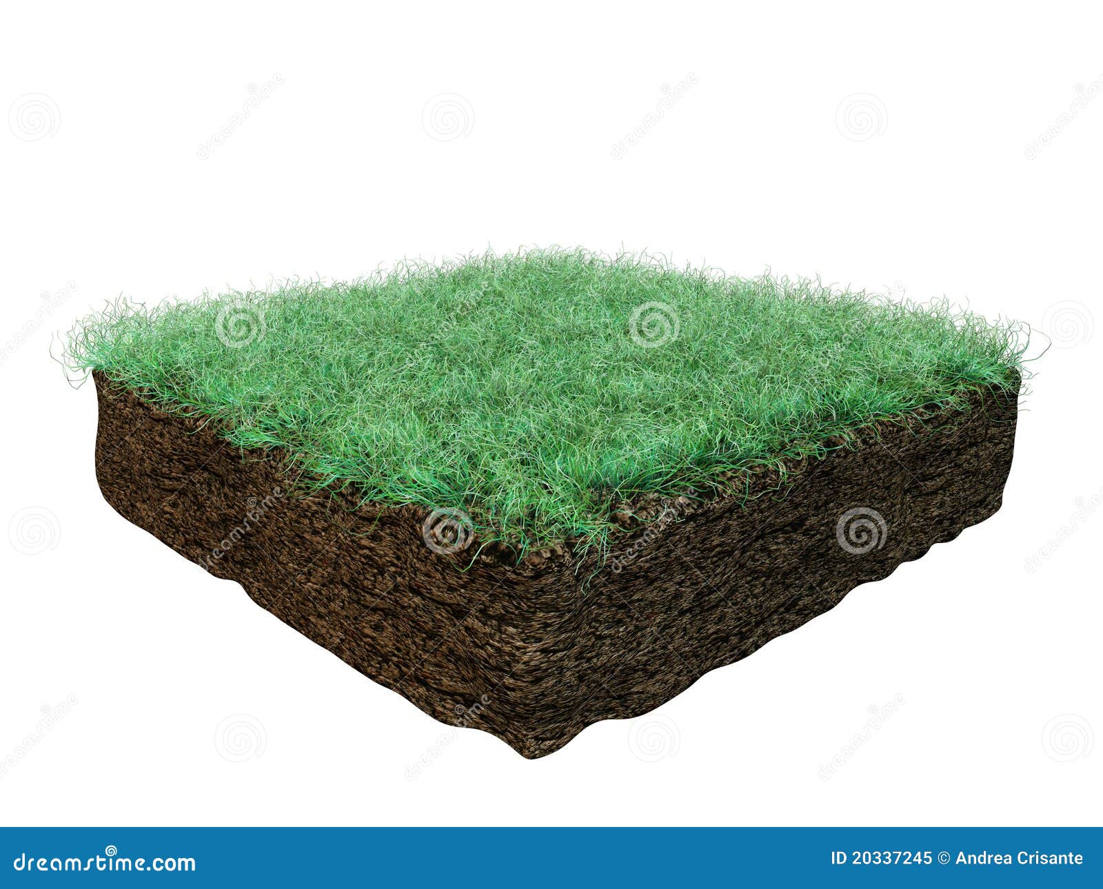 Soil In Section. Volumetric Image Of Structure Of Earth. Sector With ...