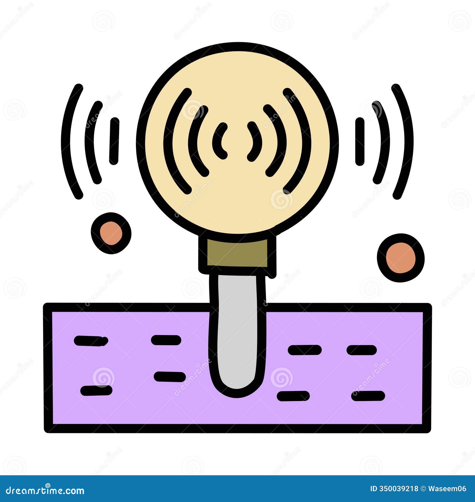 Soil Sensor Filled Design Editable Outline Icon Stock Illustration ...