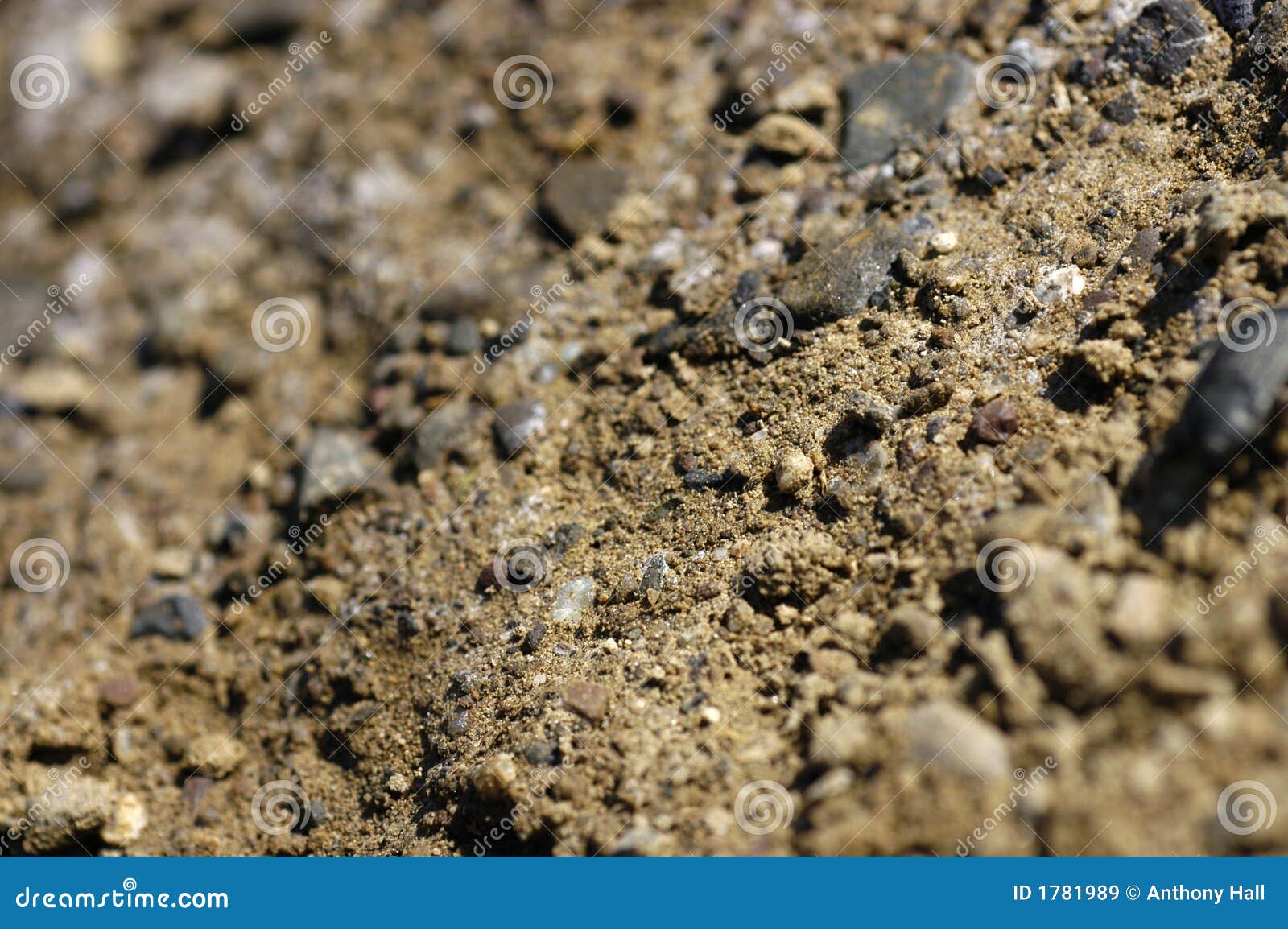 Soil in shallow focus stock image. Image of flint, earth - 1781989