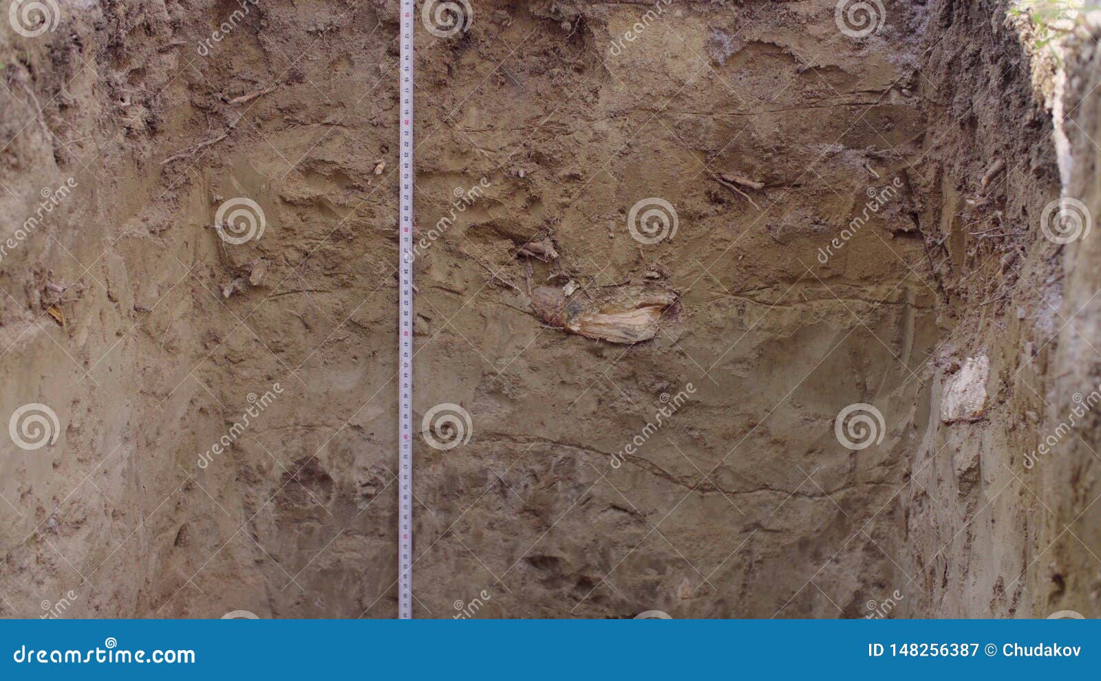 The soil slit stock image. Image of outdoors, contaminated - 148256387