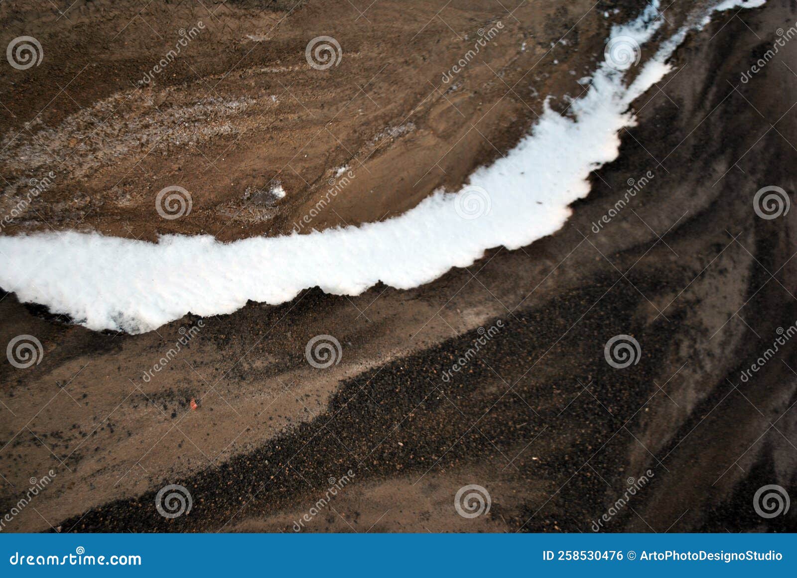 Soil with Snow Close Up Detail, Natural Background Texture Detail Stock ...