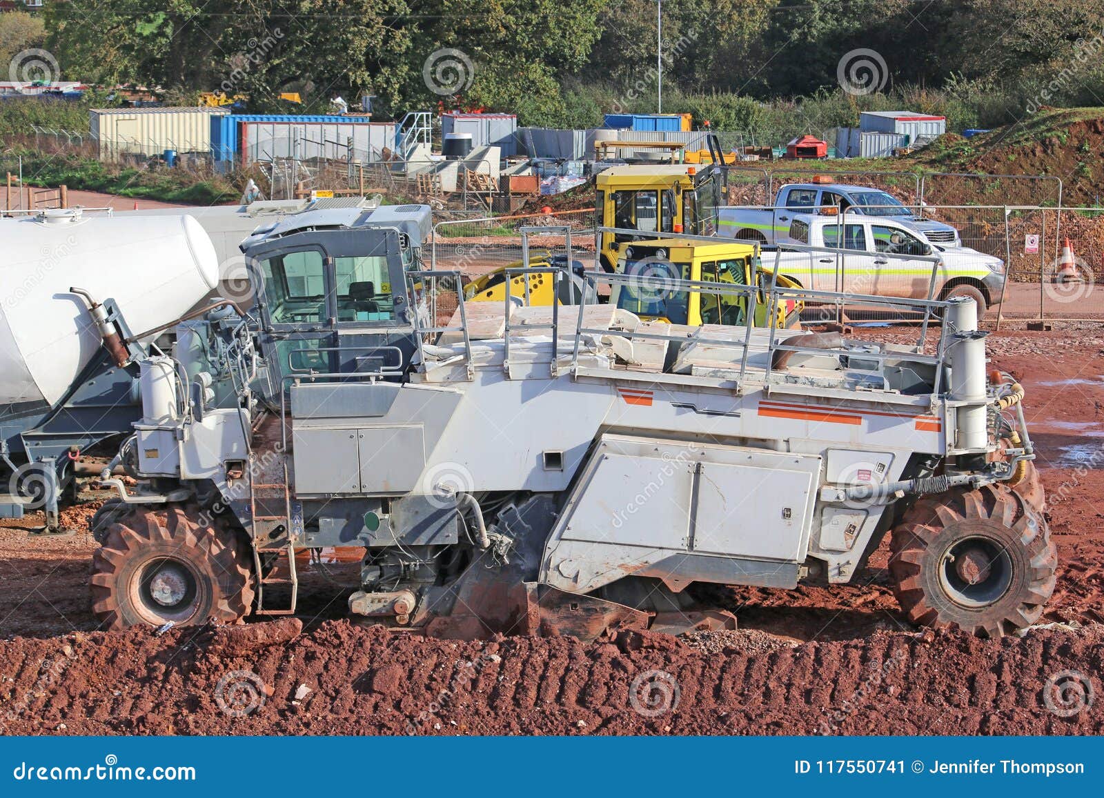 Soil Stabiliser stock image. Image of bank, plant, rural - 117550741