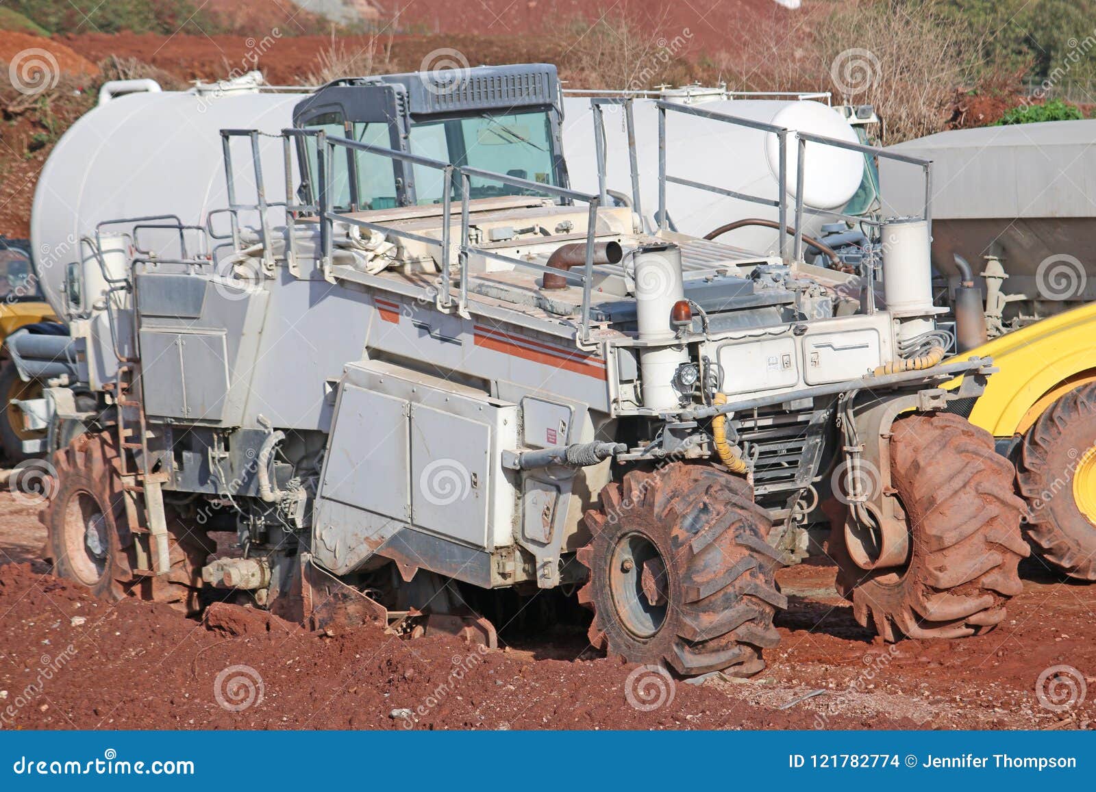 Soil Stabiliser stock photo. Image of dump, devon, cutting - 121782774