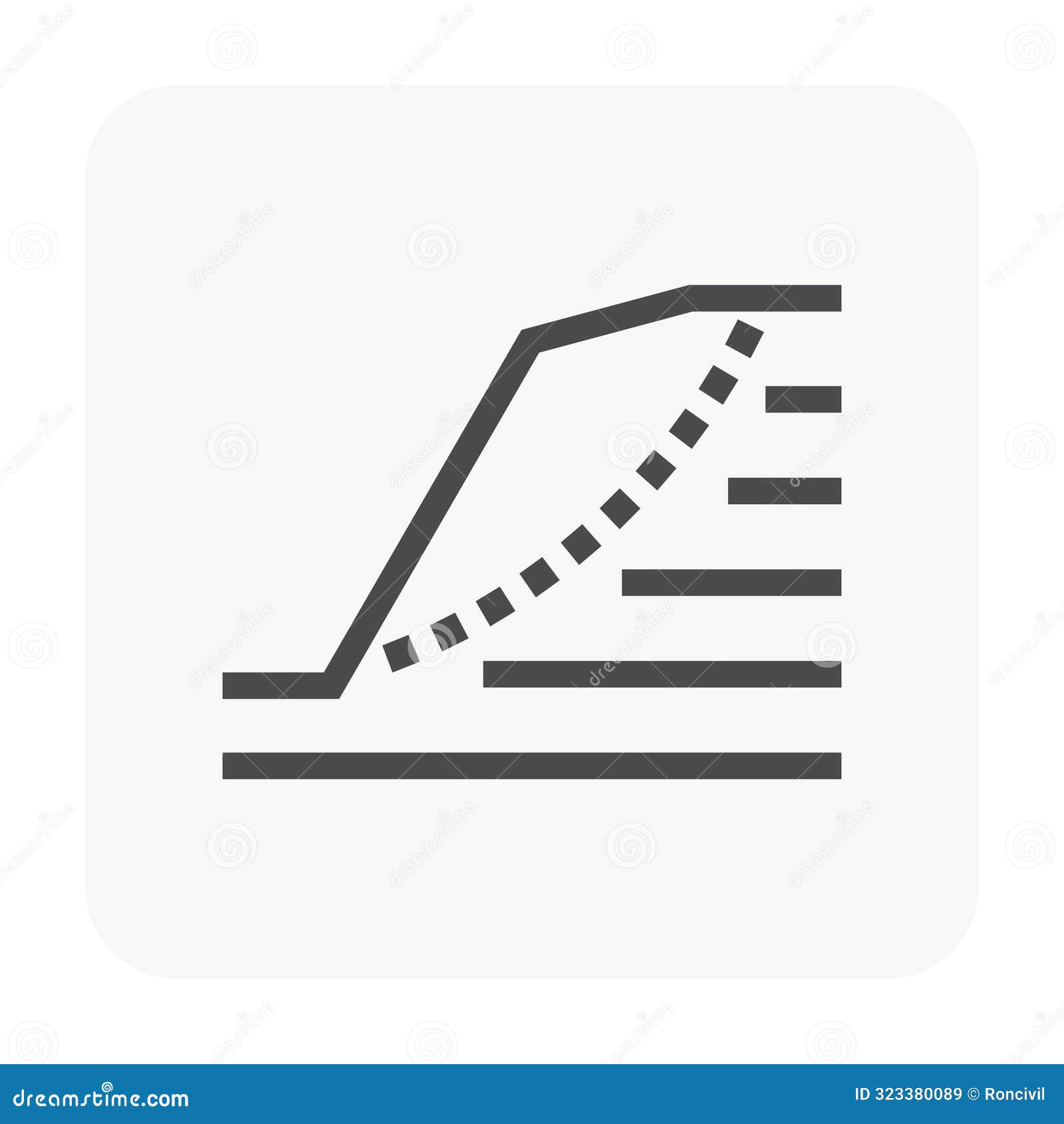 Soil Stability Failure Vector Icon, Geotechnical Engineering Stock ...