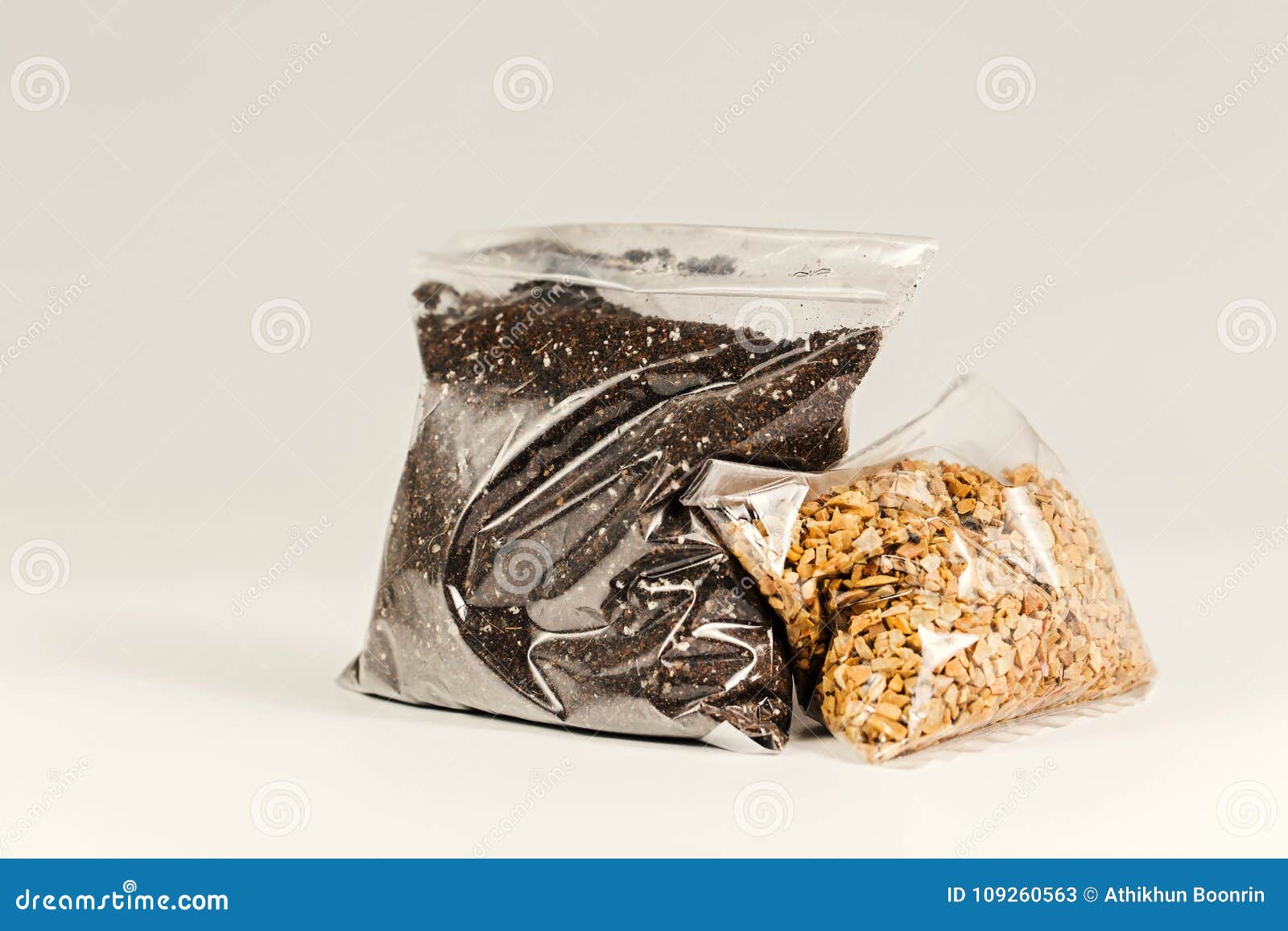 Soil and Stone for the Beginner To Small Garden. Stock Image - Image of ...