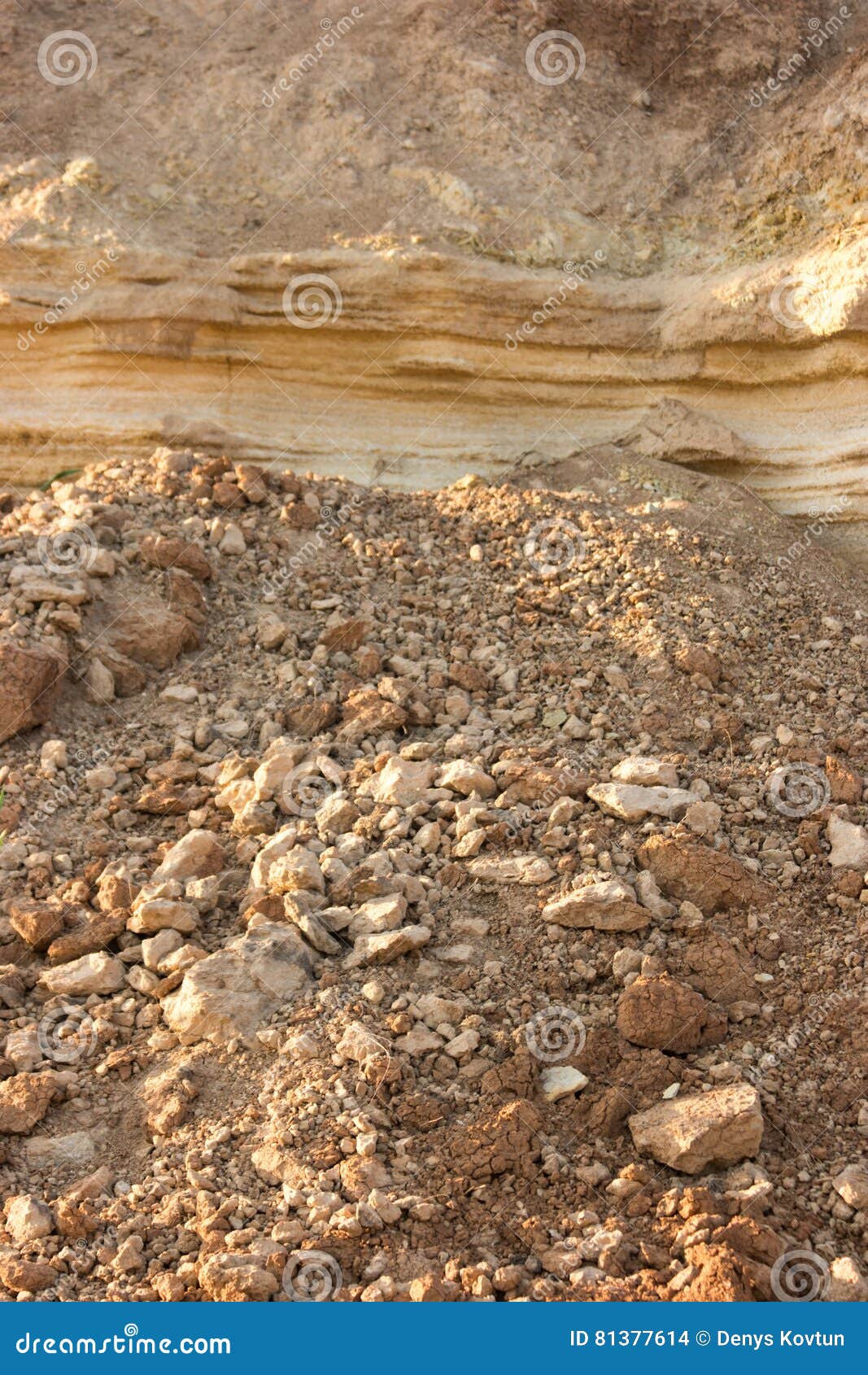 Soil and stones. stock photo. Image of crust, earth, mineral - 81377614