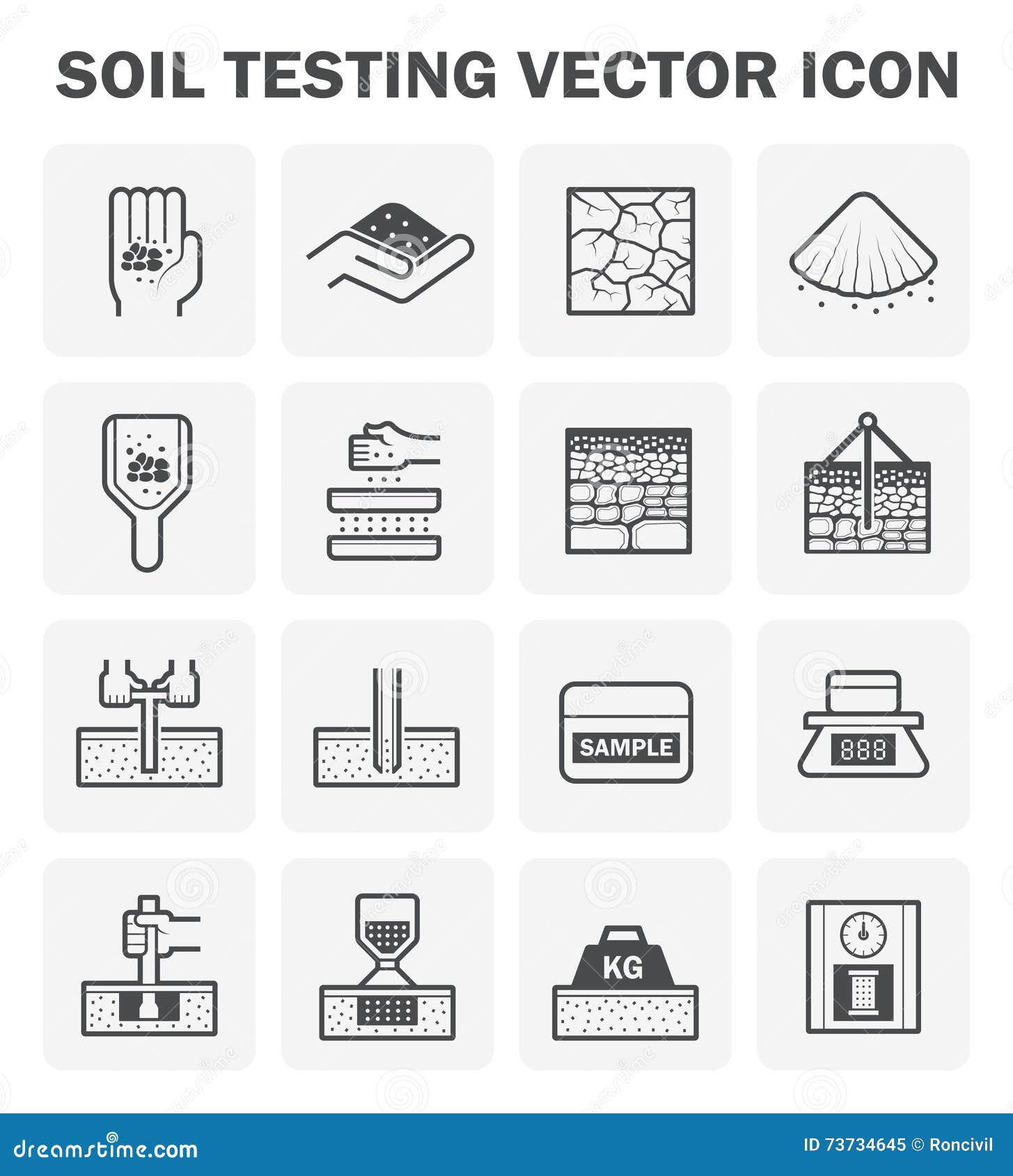 Soil test icon stock vector. Illustration of organic - 73734645