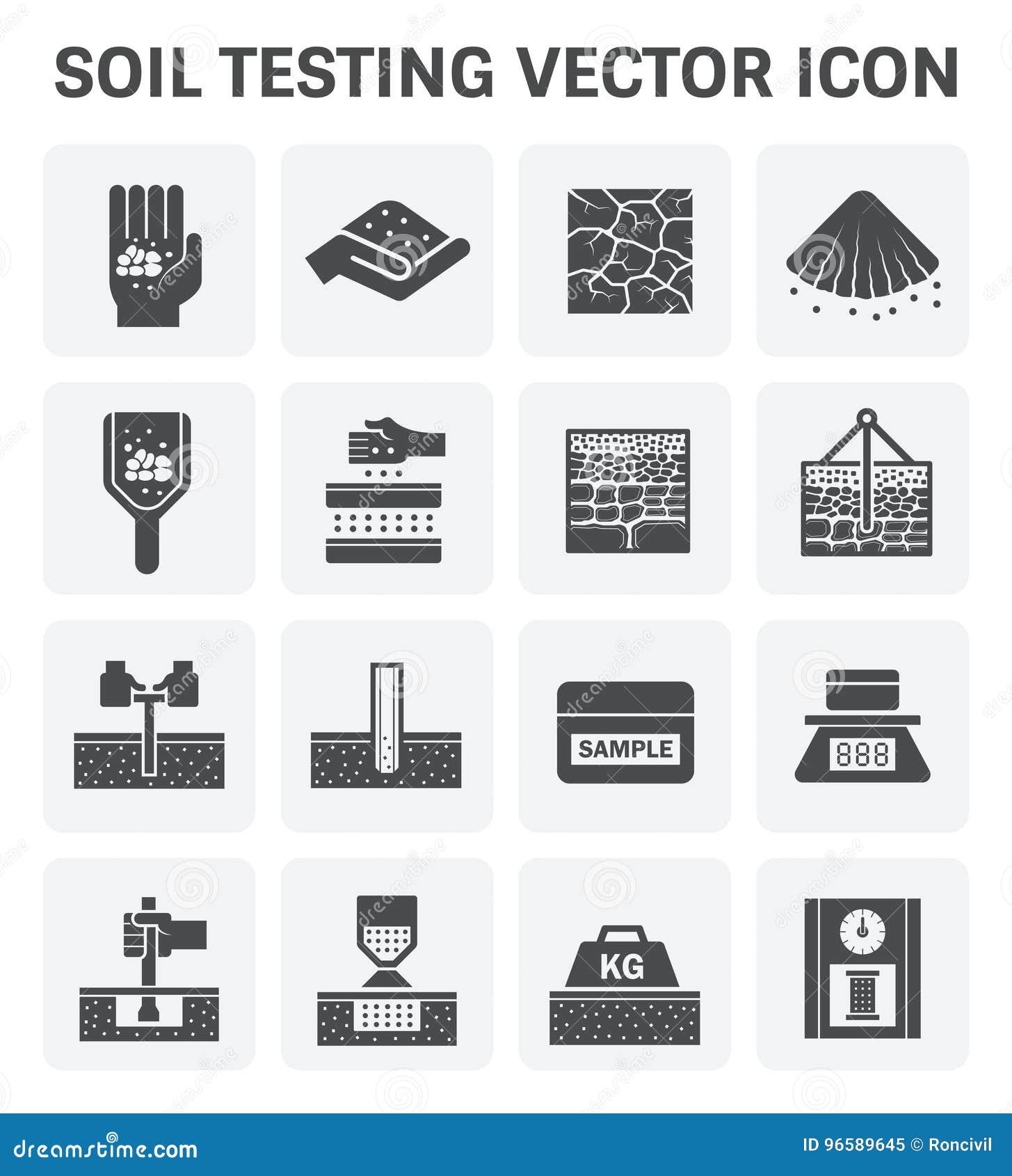Soil test icon stock vector. Illustration of agriculture - 96589645