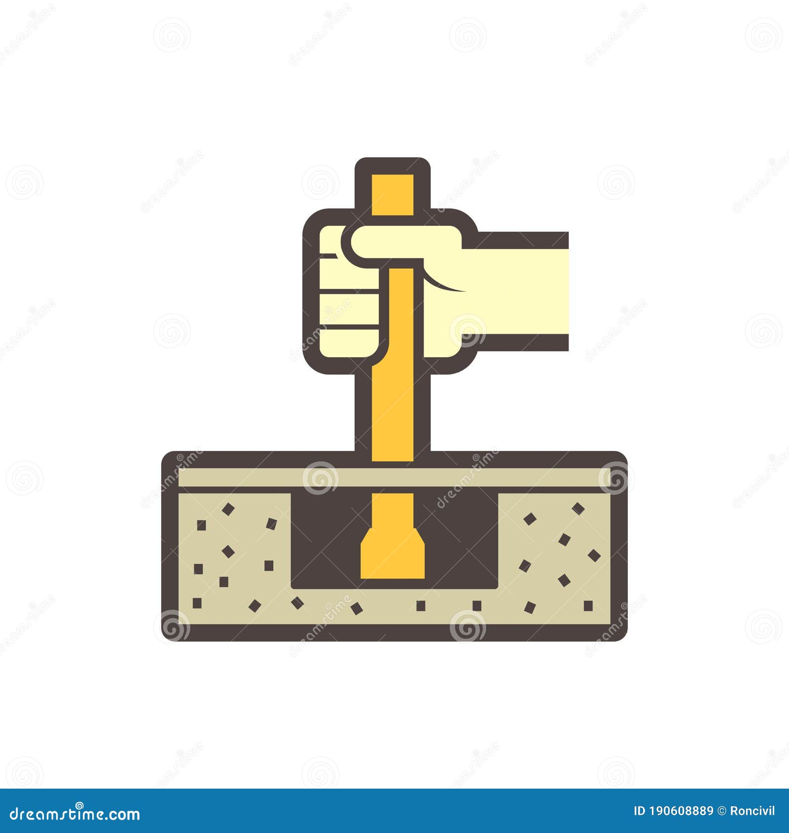 Soil testing icon stock vector. Illustration of engineer - 190608889