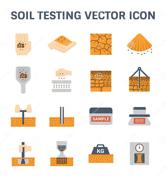 Soil testing icon stock vector. Illustration of drill - 94122661